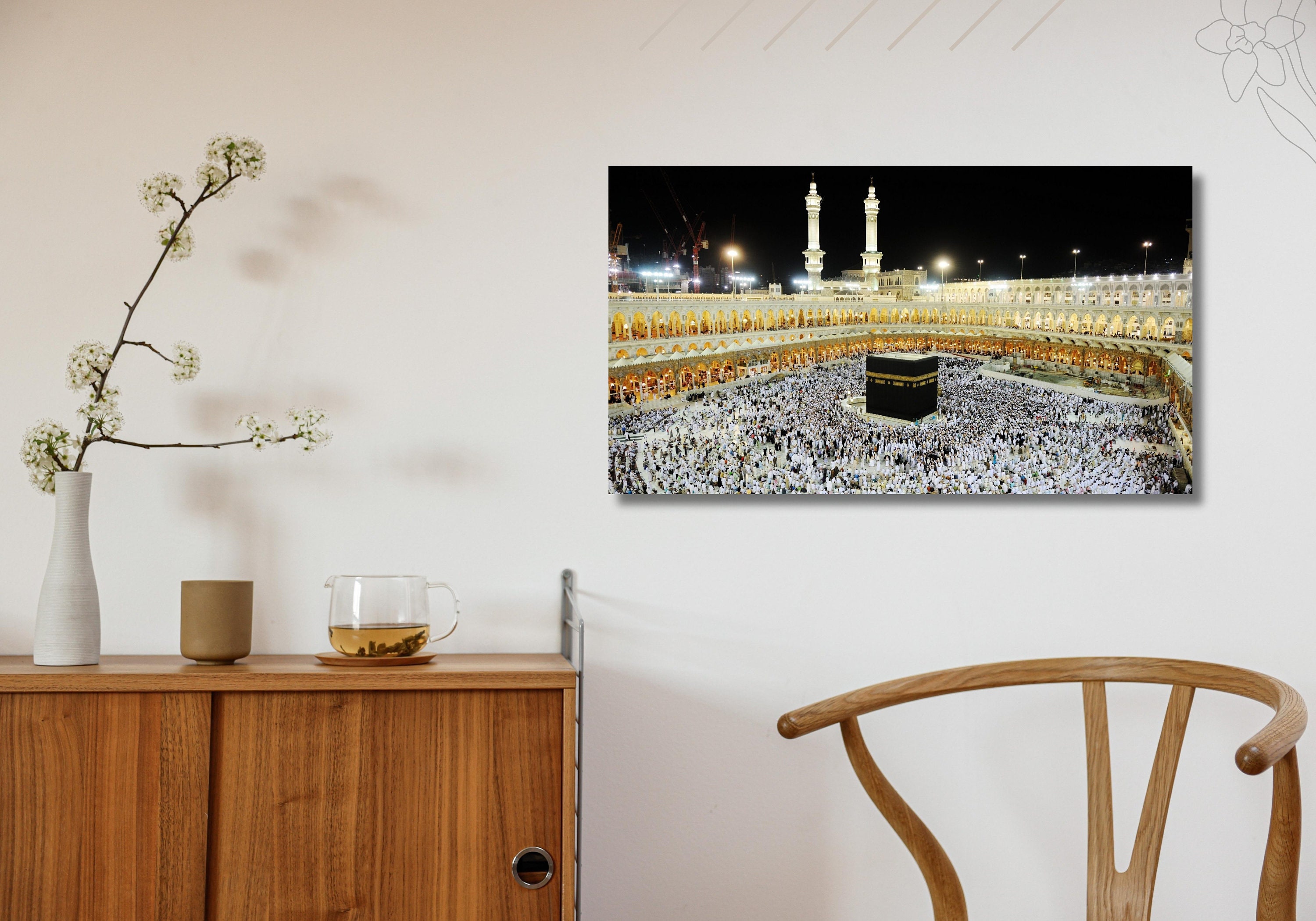 The Kaaba Al-kaʿbah the Cube Ka'bah Kabah Tempered - Etsy