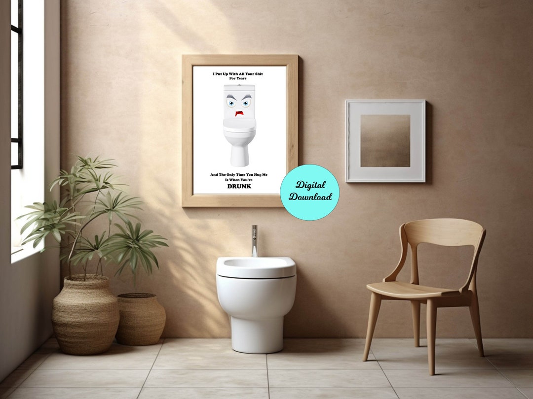 Angry Toilet Toilet on White Background, Art, Toilet Humour, Funny ...