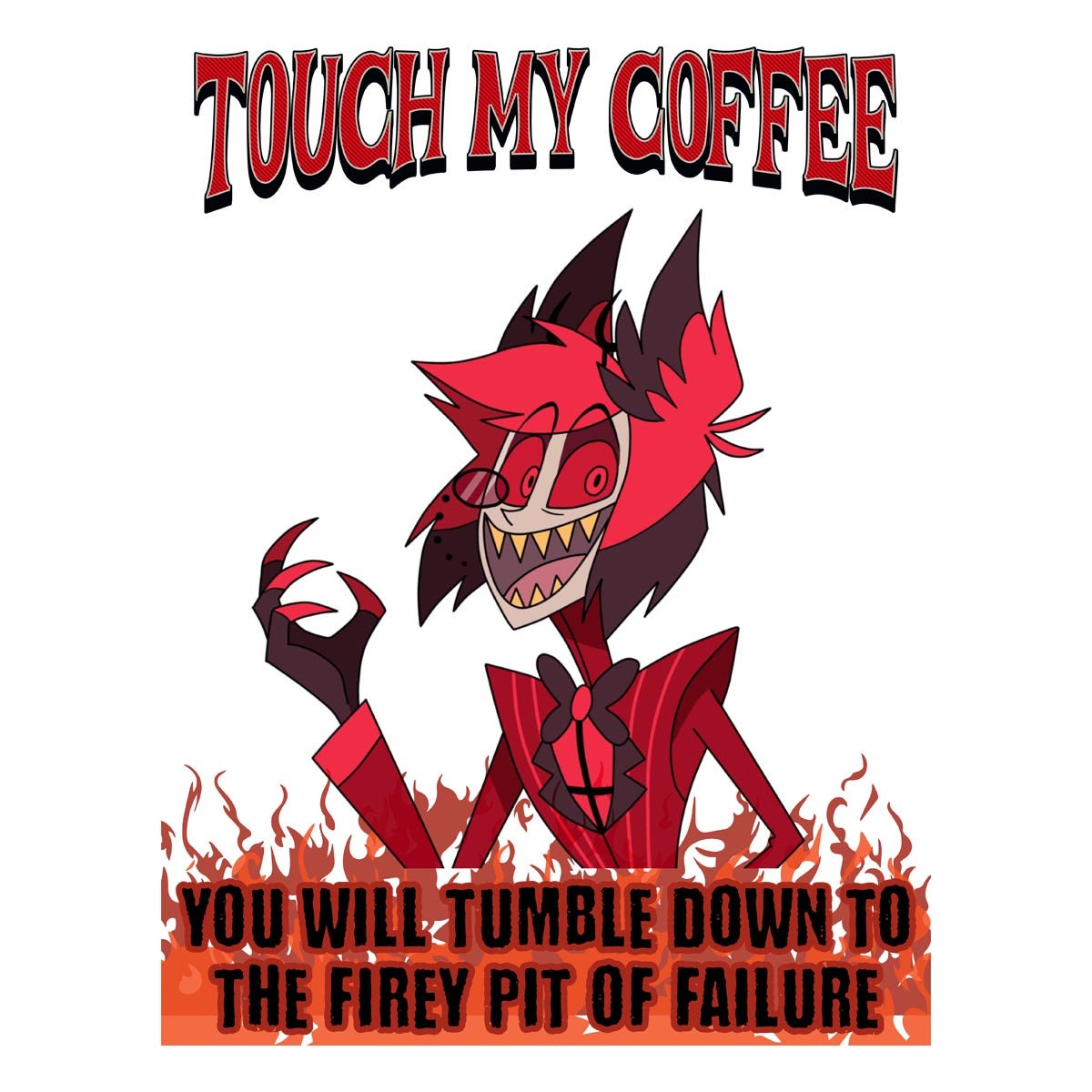 Alastor Radio Demon Artwork, Hazbin Hotel Inspired Digital PNG for ...