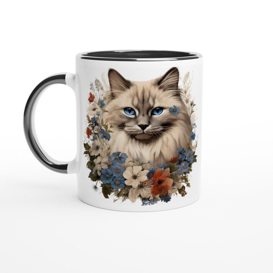 Ragdoll Cat 11oz Ceramic Mug With Color Inside - Etsy