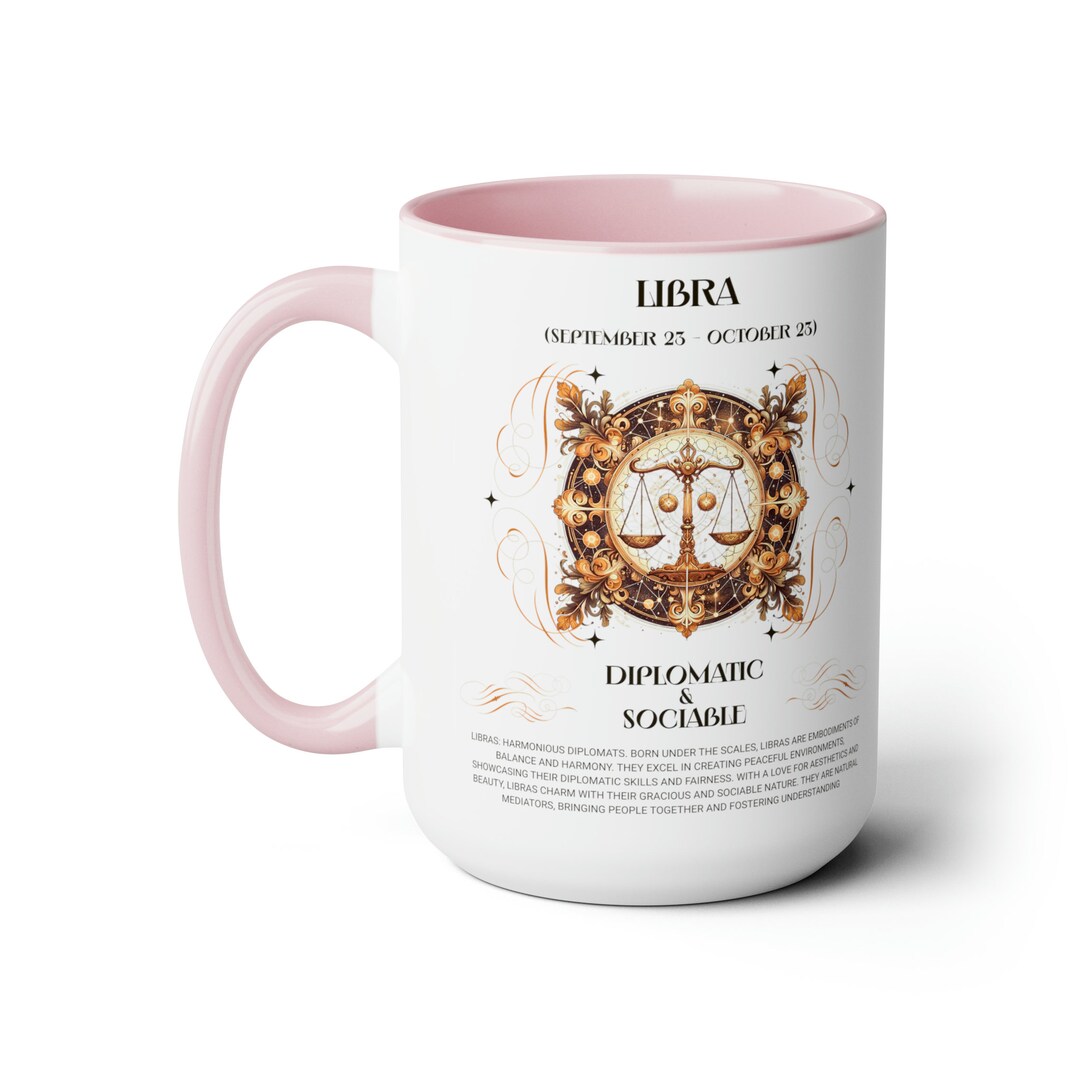 Customizable Libra Mug: Diplomatic & Sociable15 - Etsy