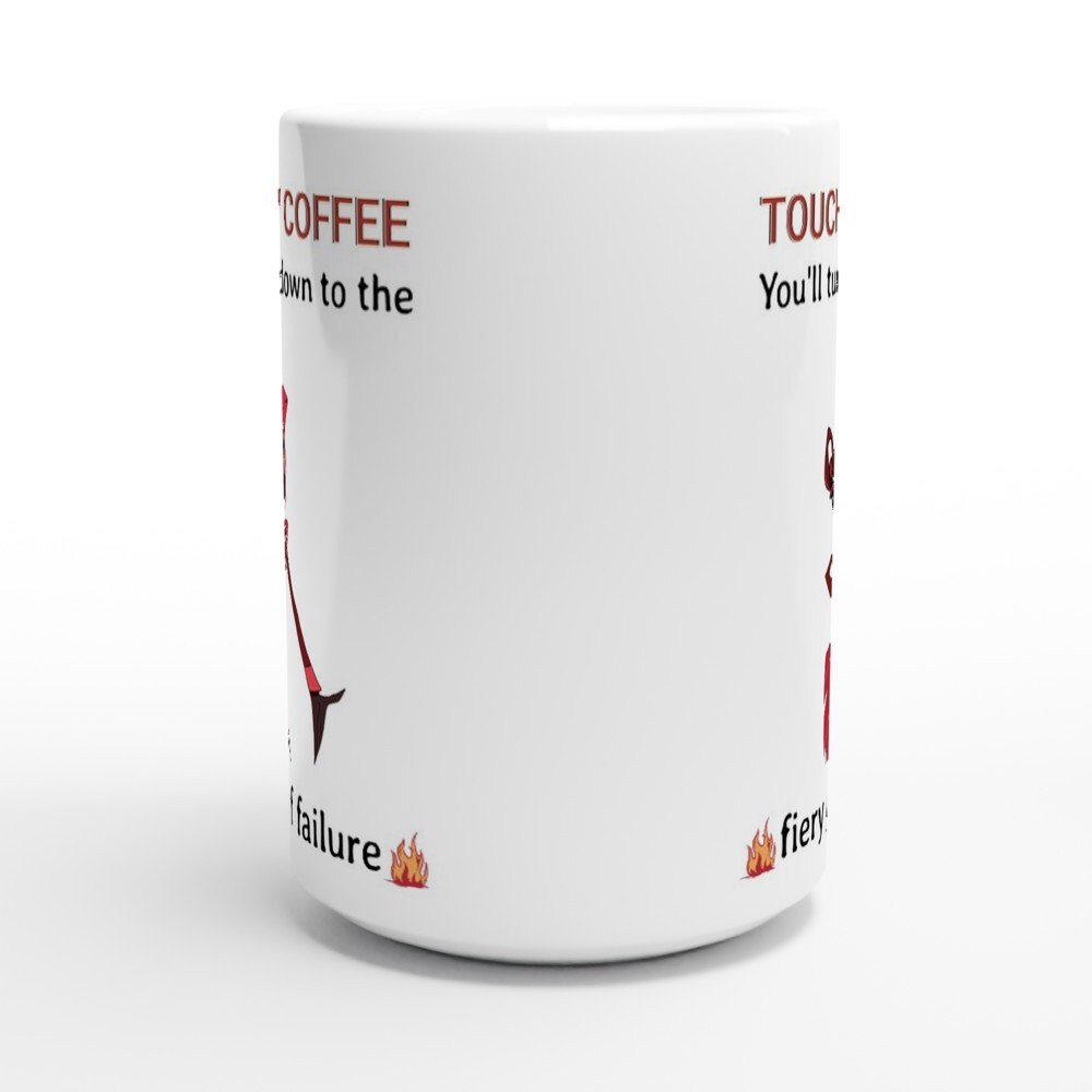 Hazbin Hotel Alastor Mug – 'touch My Coffee' 15 Oz Ceramic Drinkware - Etsy