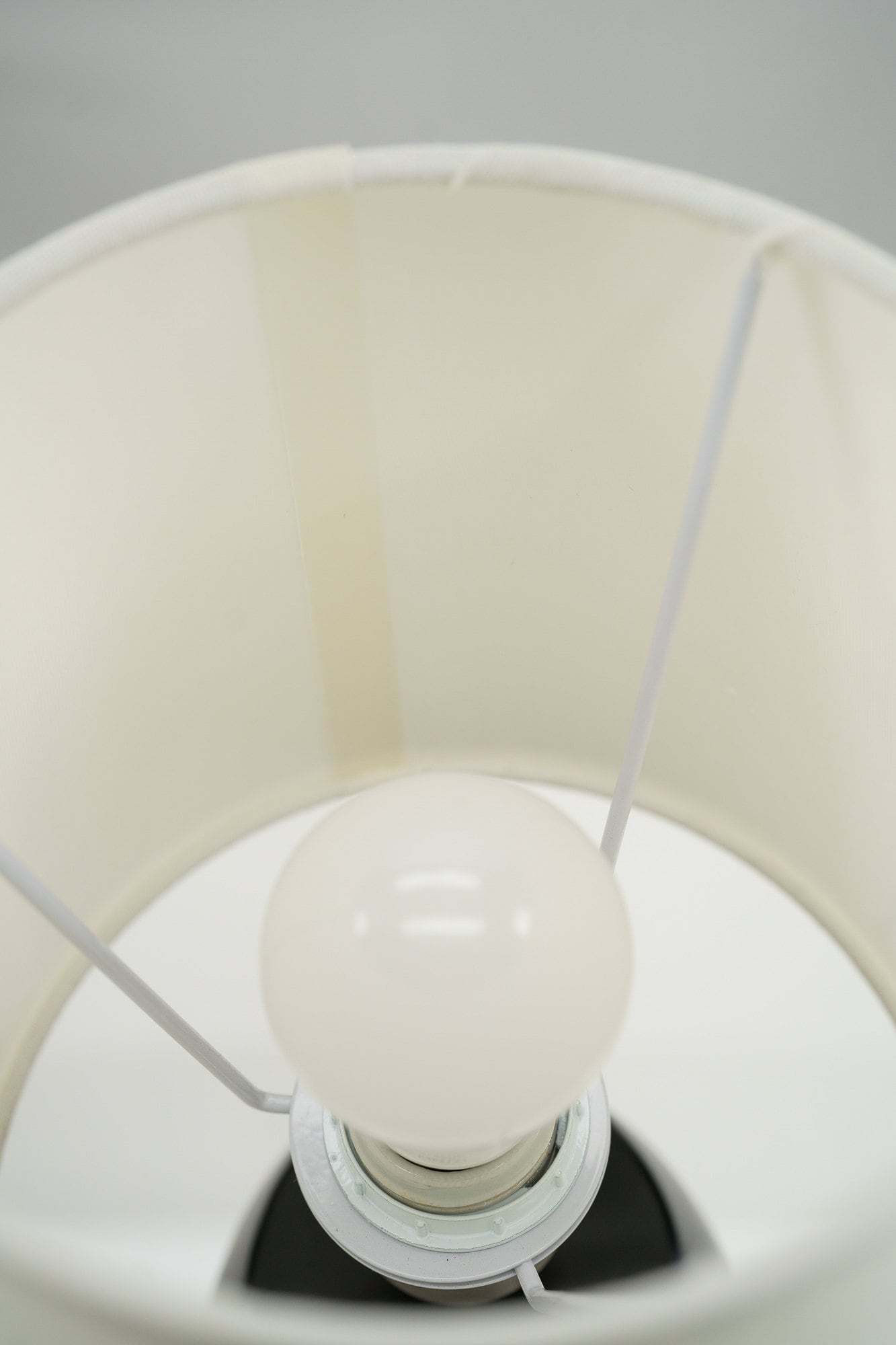 Modern Black Half Tear Drop Table Lamp/ Desk Lamp With White Shade UNO ...