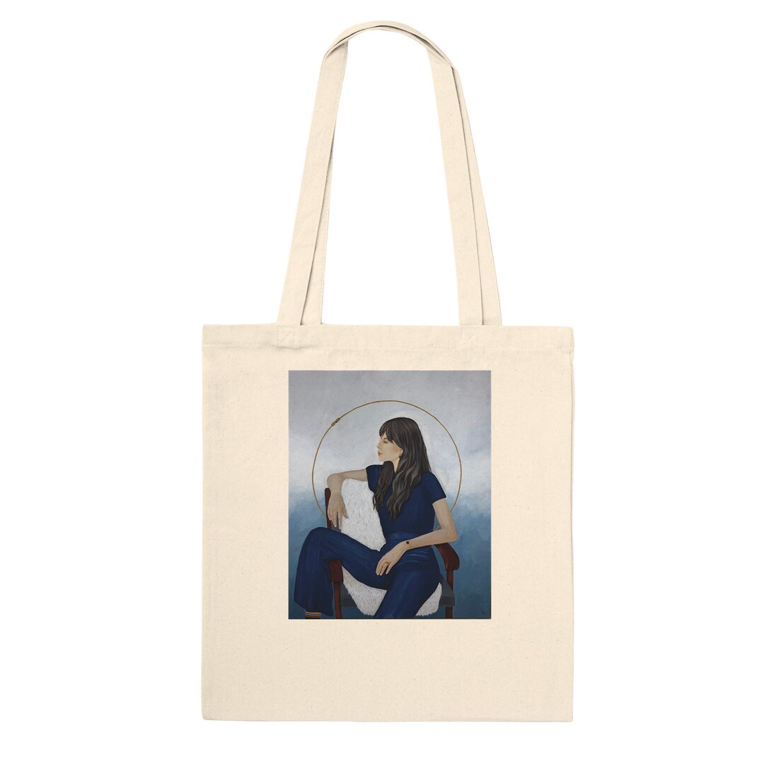 THOUGHTS - Classic Tote Bag | Acrylic Painting of a Women Portrait ...