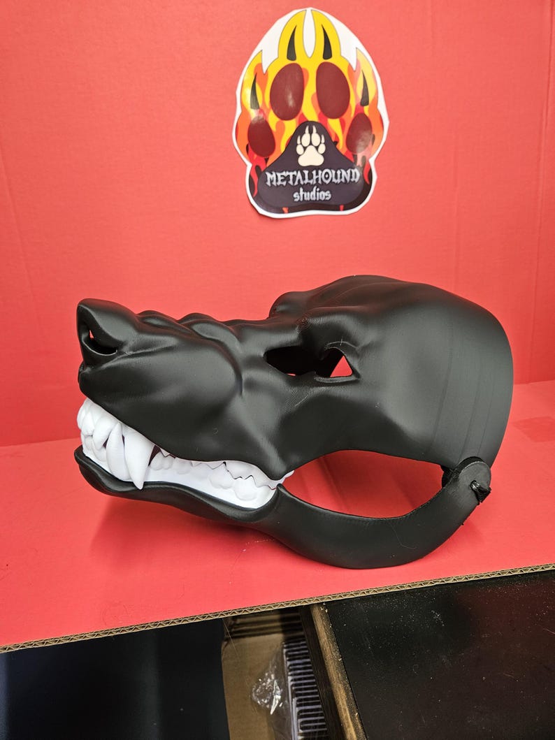 Snarling Realistic Doberman Shepherd Fursuit Head Base Monster Demon ...