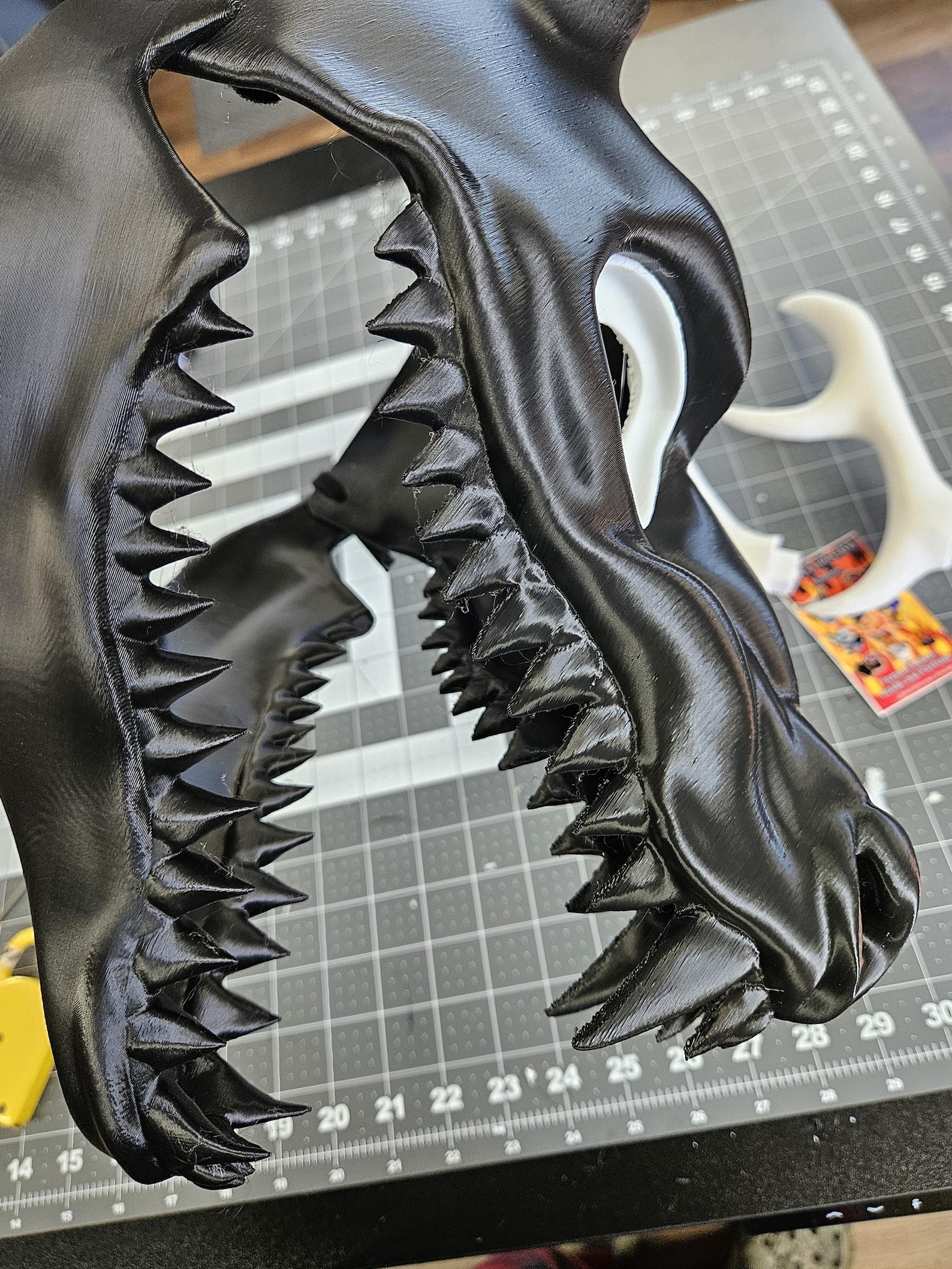 Skinwalker Deer Demon Snarling Fursuit Head Base With Antlers Monster ...