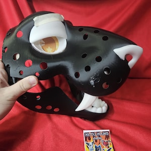 Smilodon Sabertooth Tiger Fursuit Head Base 3D Printed With Eye Blanks ...