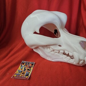 Skull Dog Fursuit Head Base 3D Printed With Eyelids - Assembly Optional ...