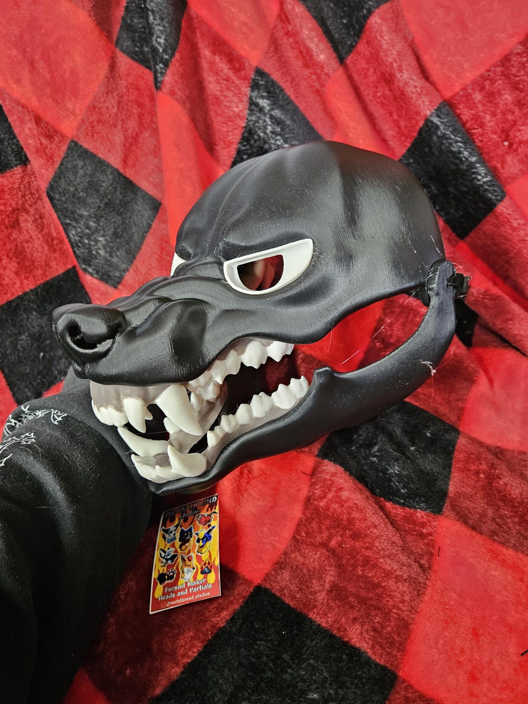 Snarling Semi Toony Canine Werewolf Fursuit Head Base Monster Demon ...