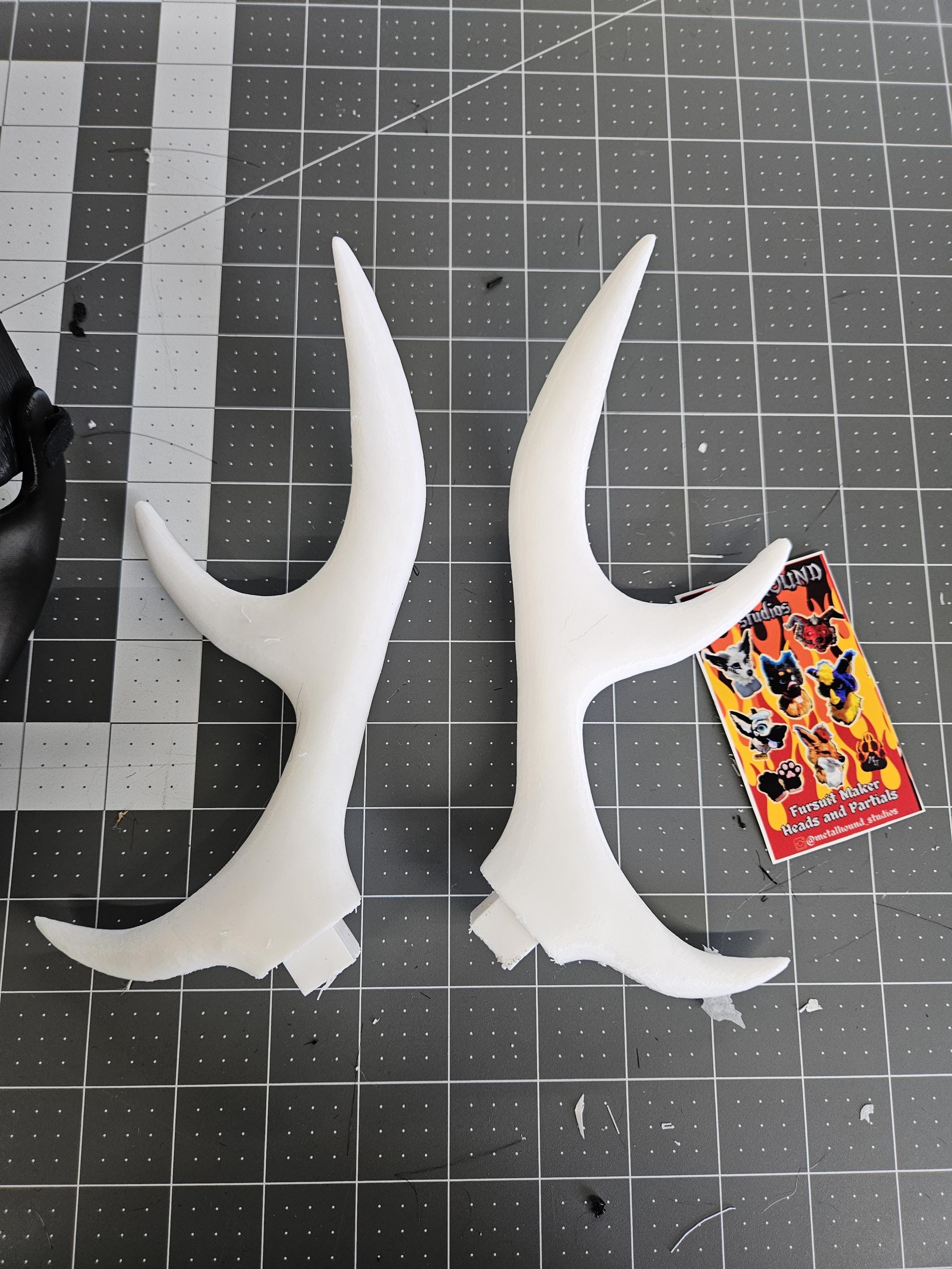 Skinwalker Deer Demon Snarling Fursuit Head Base With Antlers Monster ...