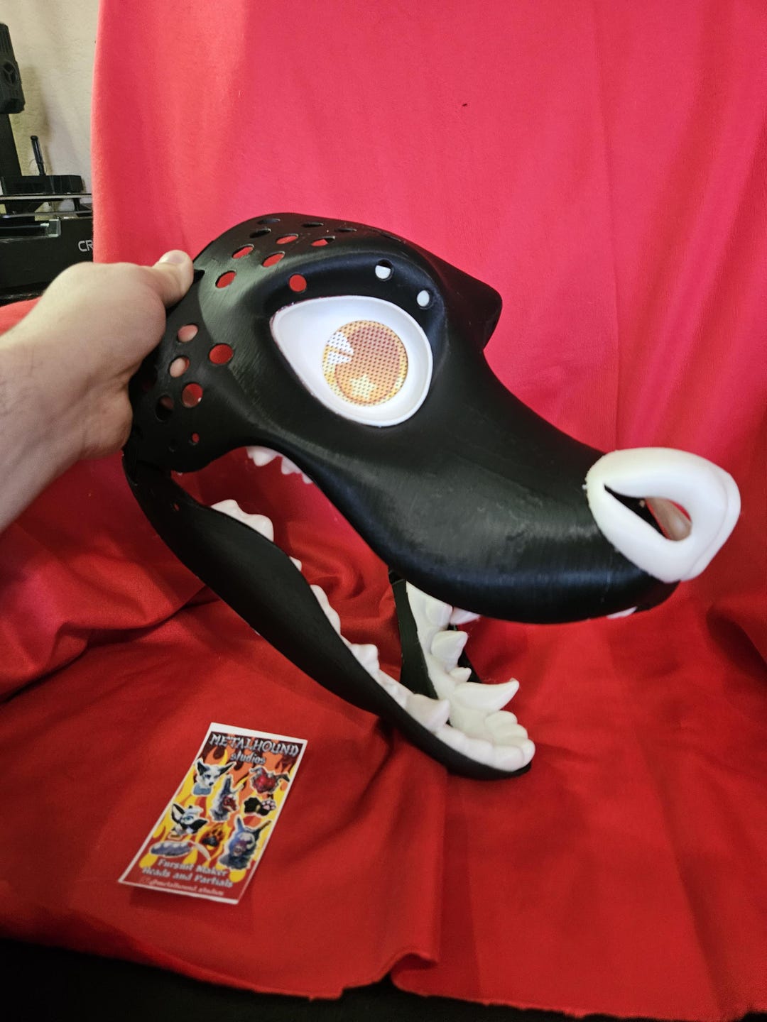 Opossum Fursuit Head Base 3D Printed With Eye Blanks, Nose, Teeth, and ...