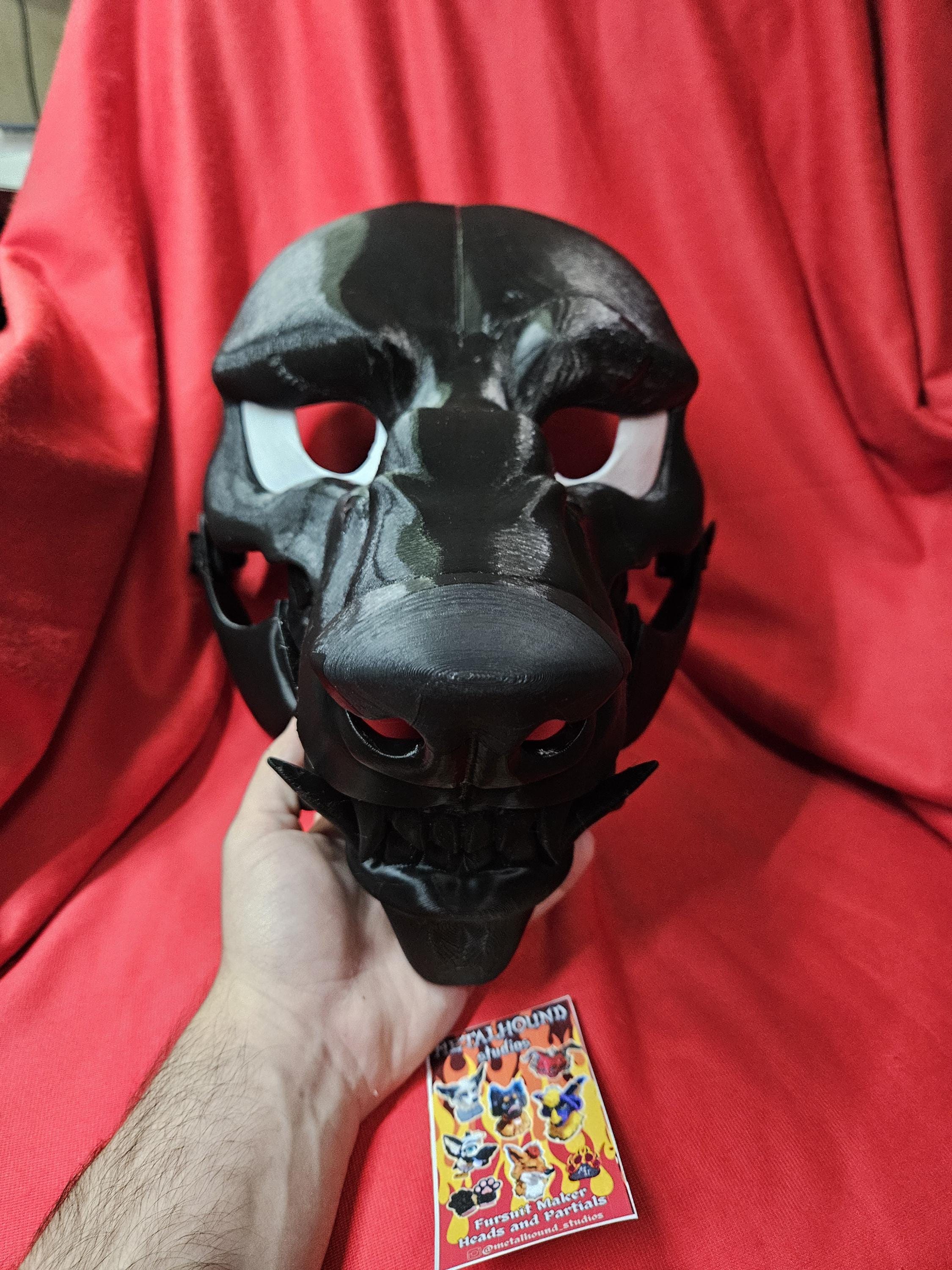 Snarling Canine Fursuit Head Base Monster Werewolf Demon Hellhound ...