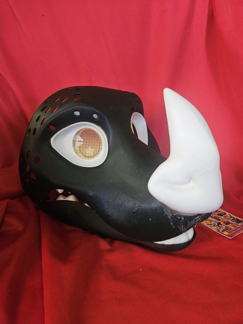 Bat Fursuit Head Base 3D Printed With Eye Blanks, Nose, Teeth, and ...