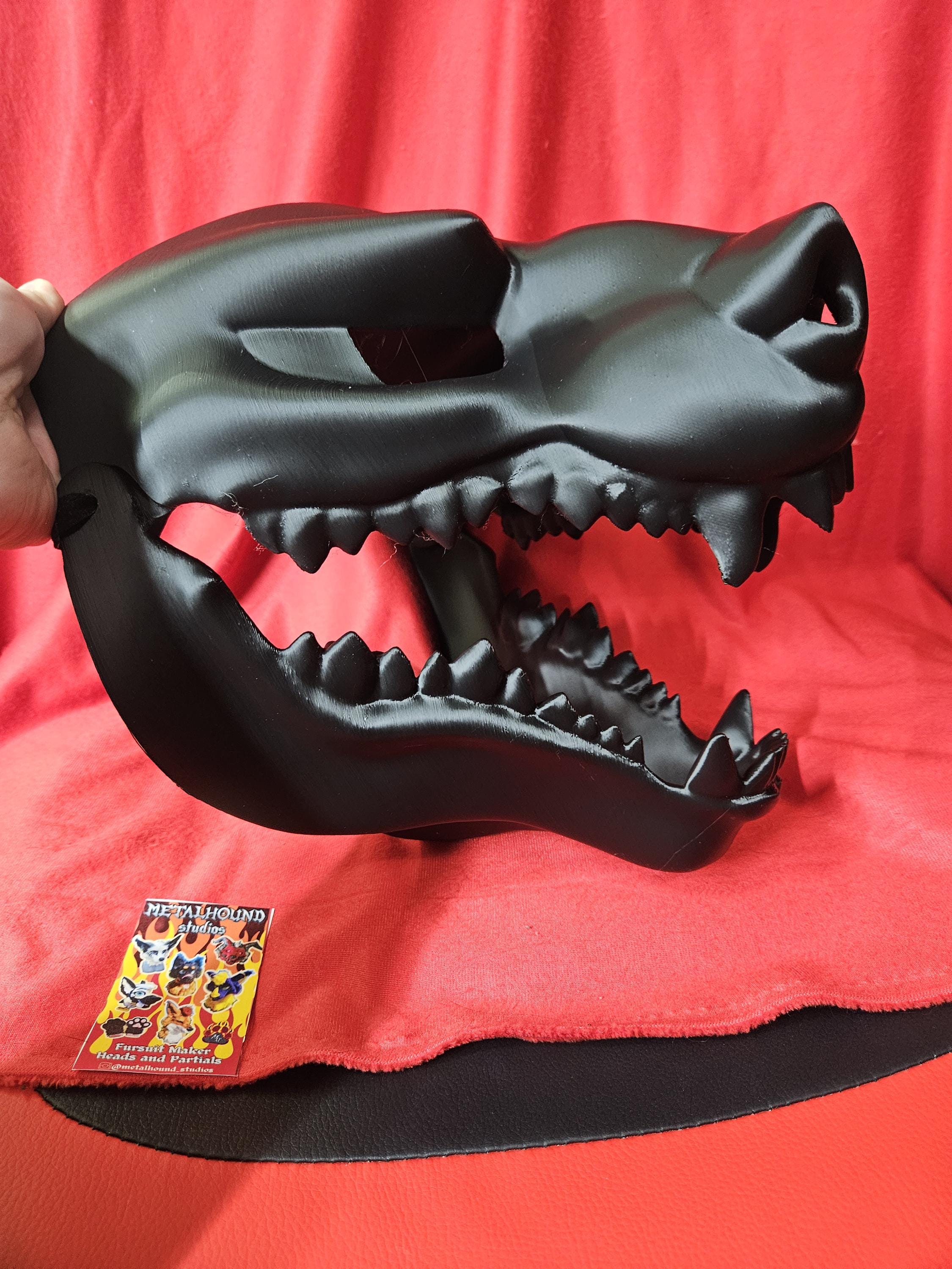 Snarling Canine Hyena Fursuit Head Base Monster Werewolf Demon ...
