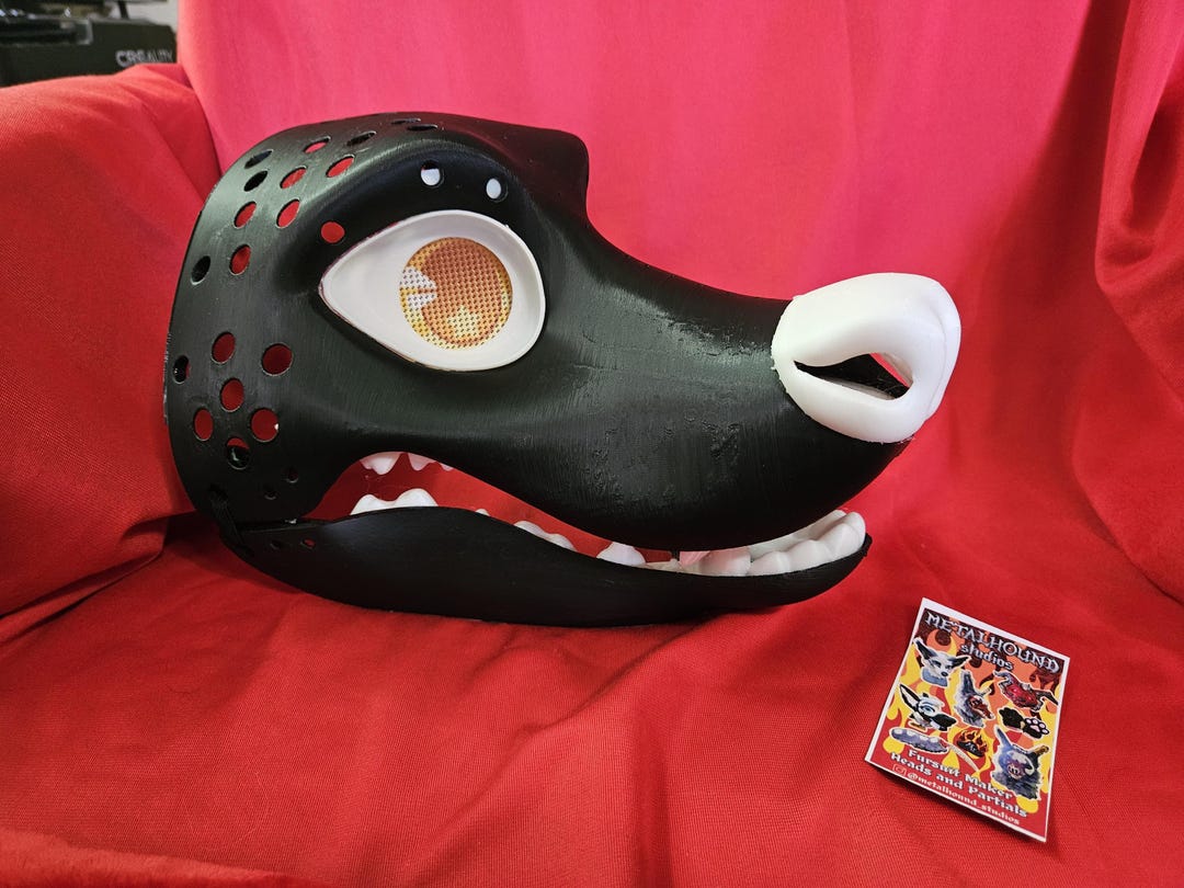 Opossum Fursuit Head Base 3D Printed With Eye Blanks, Nose, Teeth, and ...