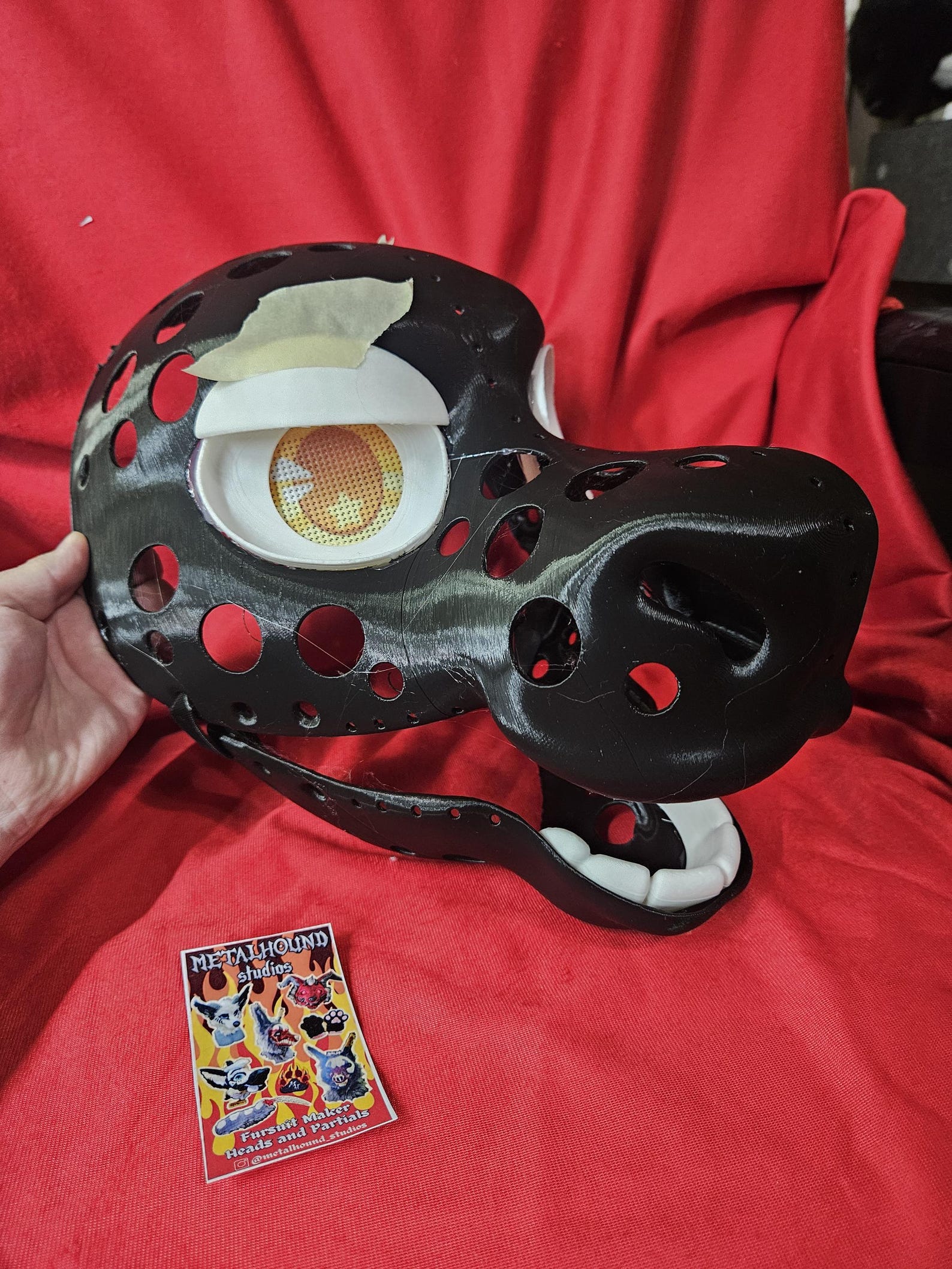 Fursuit Head Base 3D Printed Cow Bull With Eye Blanks, Teeth, and ...