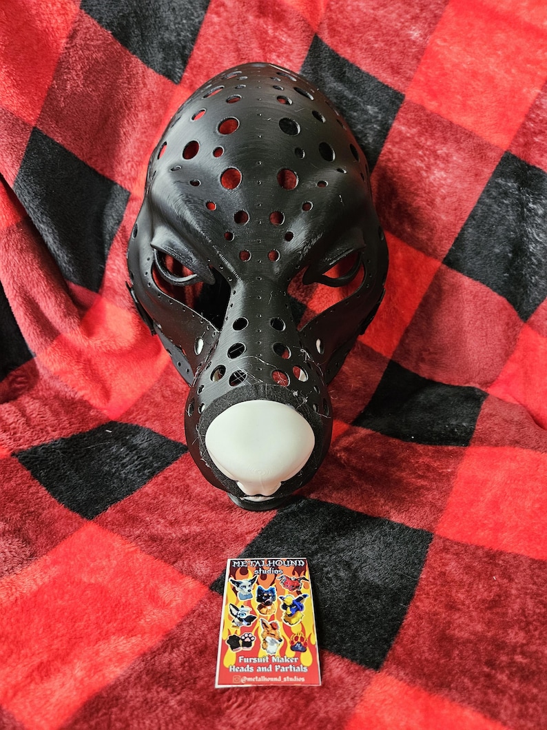Fursuit Head Base 3D Printed Lycan Werewolf Realistic Canine Dog With ...