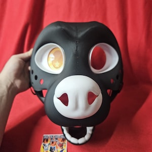Skunk Fursuit Head Base 3D Printed With Eye Blanks, Nose, Teeth, and ...
