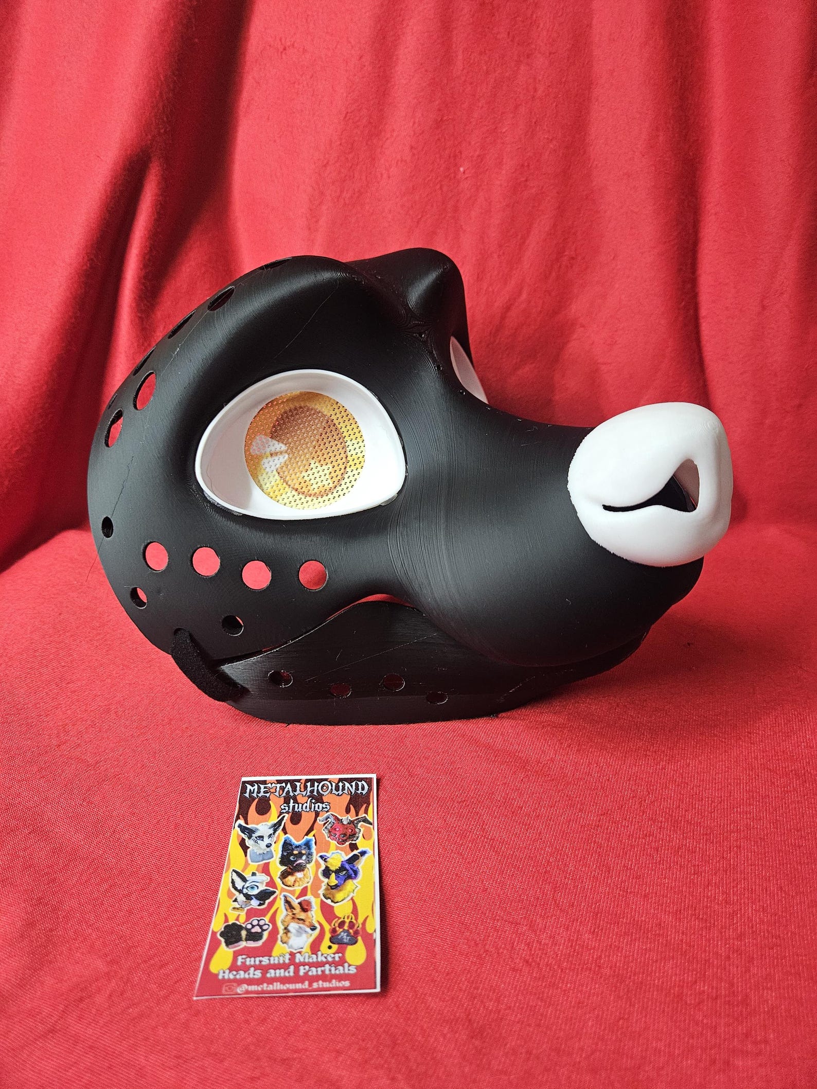 Skunk Fursuit Head Base 3D Printed With Eye Blanks, Nose, Teeth, and ...