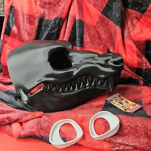 Snarling Opossum Fursuit Head Base Monster Hellhound Demonic Toothy ...