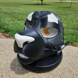 Fursuit Head Base 3D Printed Big Cat ( Lion, Panther, Leopard, Etc ...