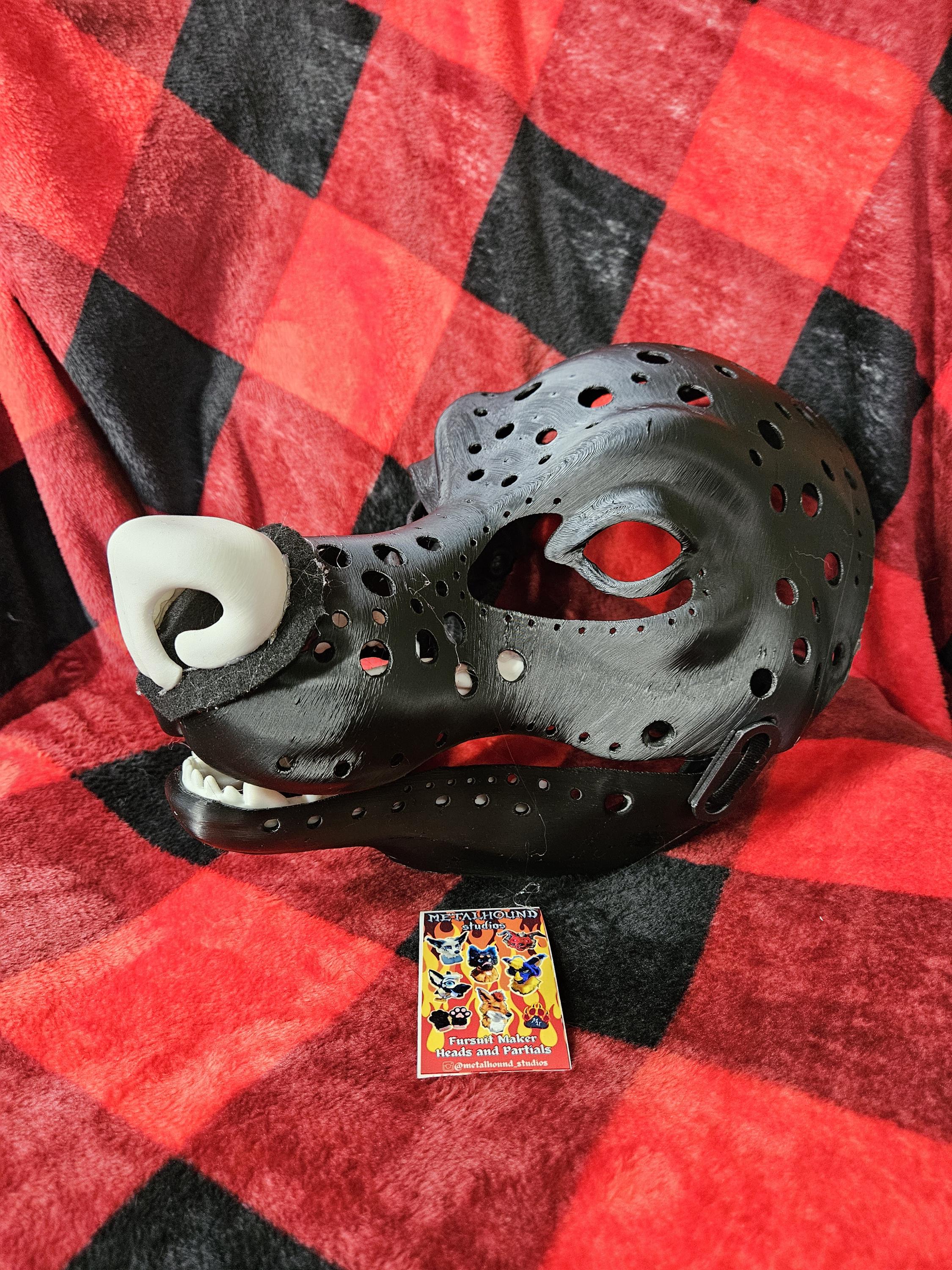 Fursuit Head Base 3D Printed Lycan Werewolf Realistic Canine Dog With ...