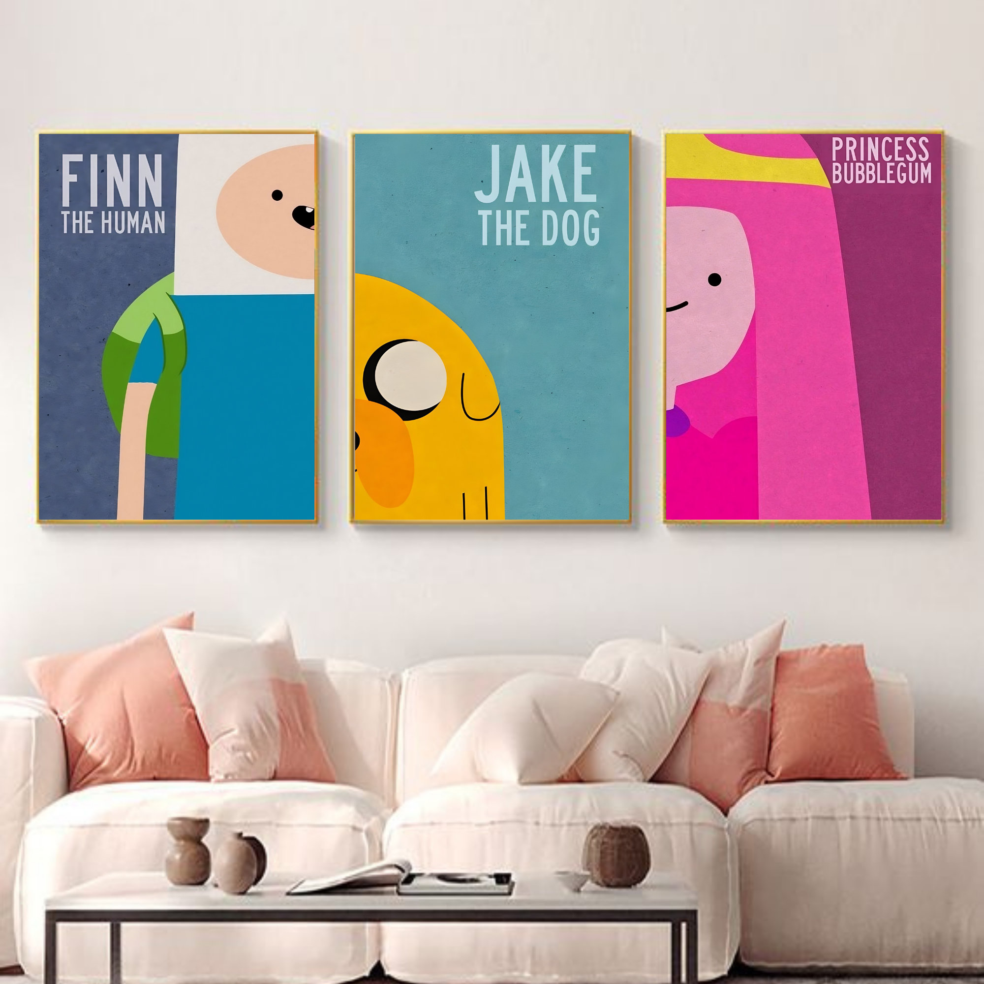 Adventure Time Poster Set of 4, Finn and Jake Poster, Adventure Time ...