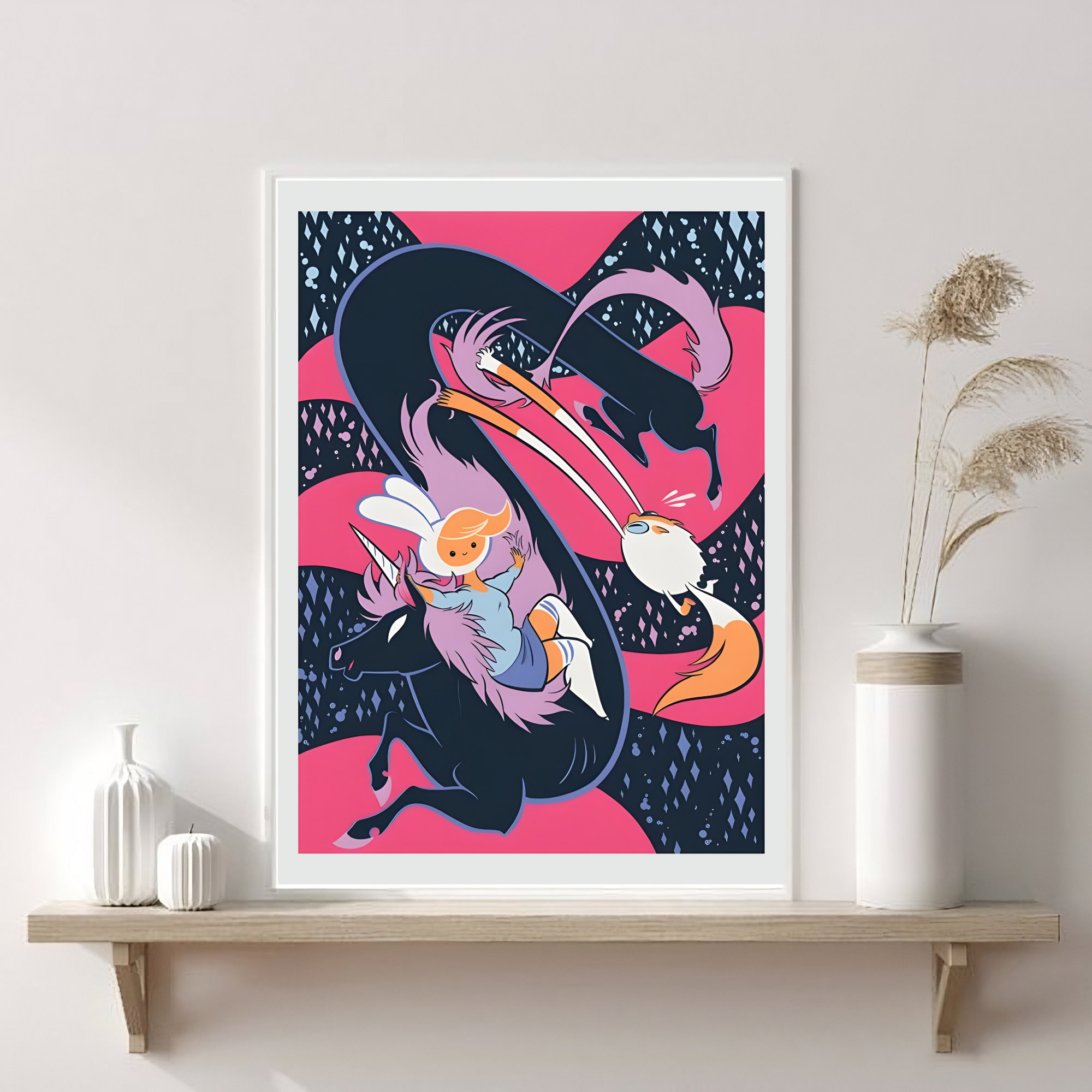 Adventure Time Poster Set of 2, Adventure Time Wall Art, Finn and Jake ...