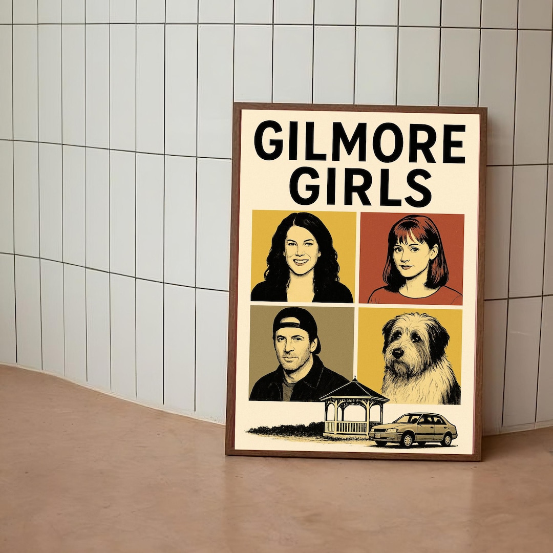 Gilmore Girls Poster, Gilmore Girls Wall Art Print, Gilmore Girls Print ...