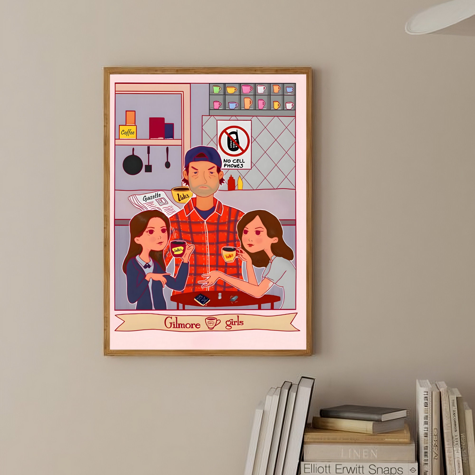 Gilmore Girls Wall Art Prints, Luke's Diner Wall Art Picture, Gilmore ...