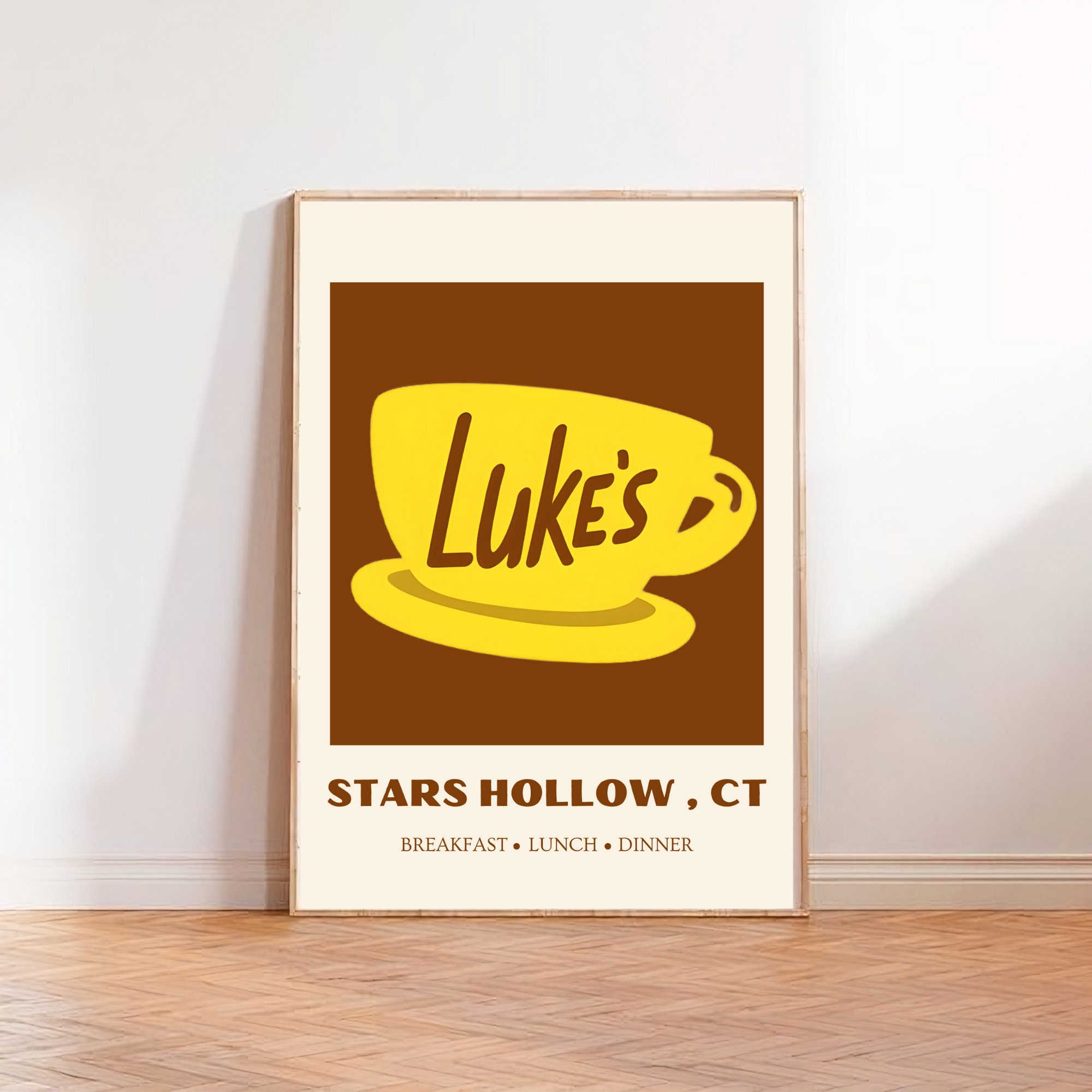 Gilmore Girls Wall Art Set of 3, Luke's Diner Poster, Gilmore Girls ...
