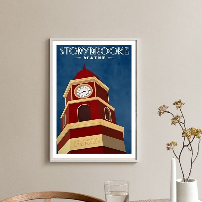 Once Upon A Time Poster, Storybrooke Wall Art, TV Show Poster, Once ...