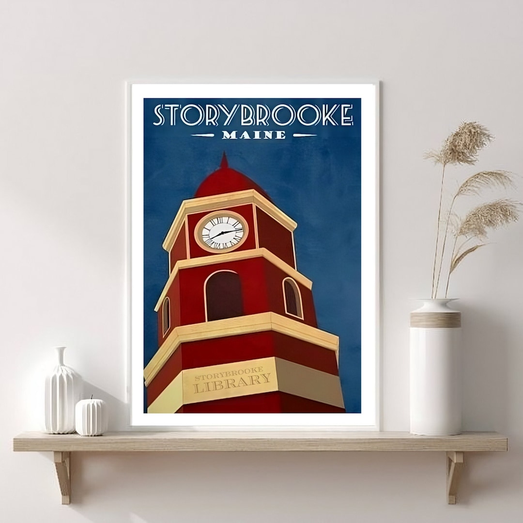 Once Upon A Time Poster, Storybrooke Wall Art, TV Show Poster, Once ...