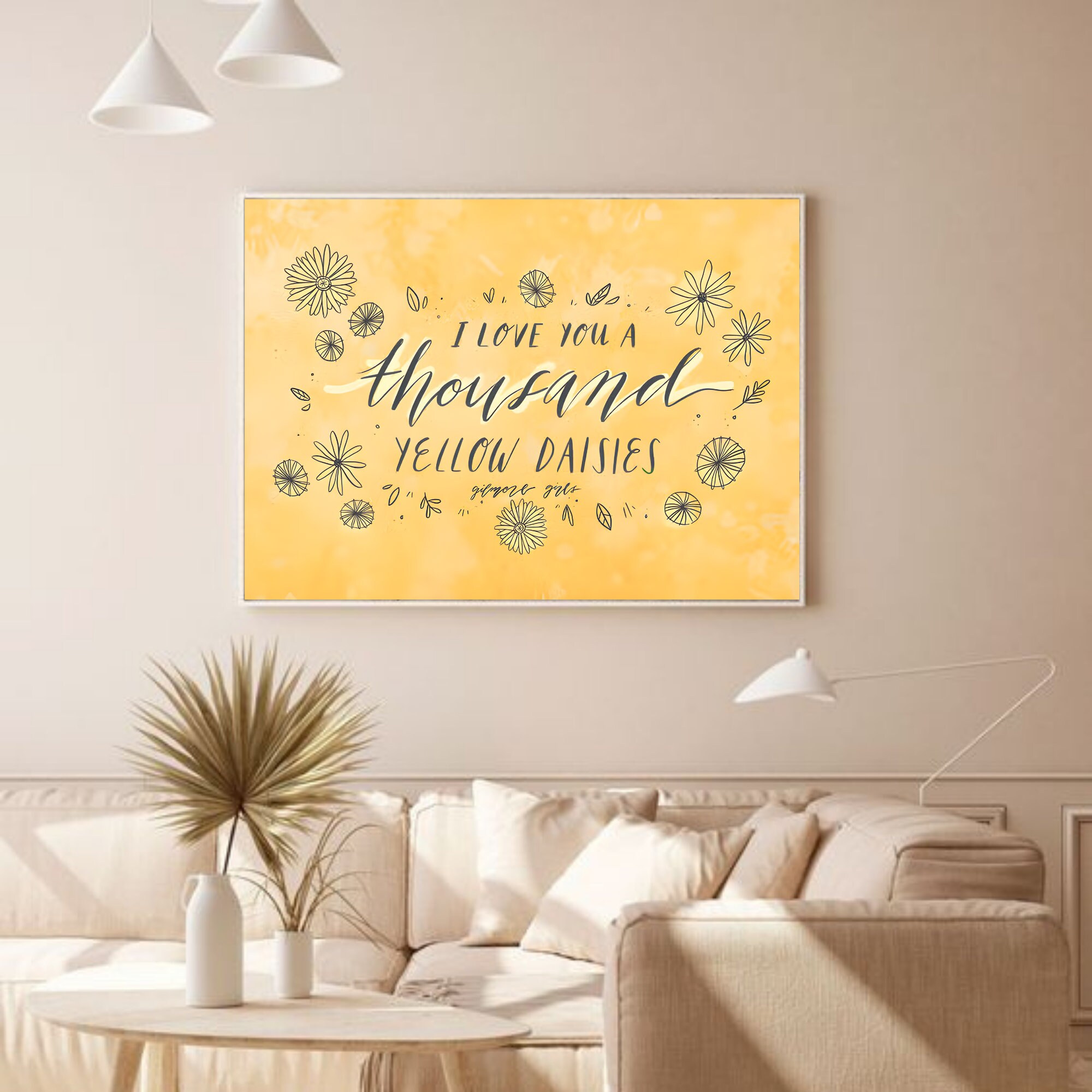 Gilmore Girls Poster, Gilmore Girls A Thousand Yellow Daisies Print ...