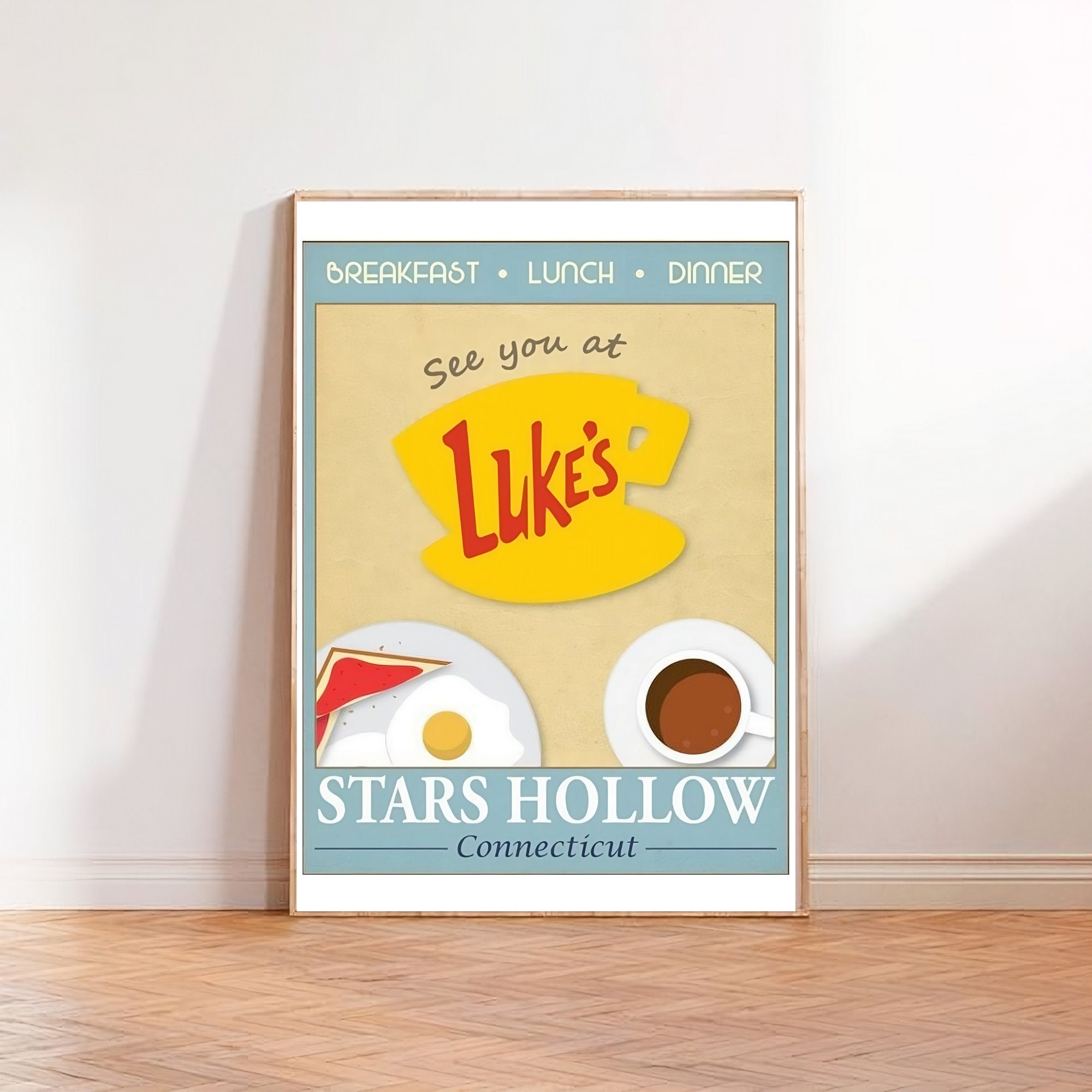 Gilmore Girls Wall Art Prints, Luke's Diner Wall Art Picture, Gilmore ...