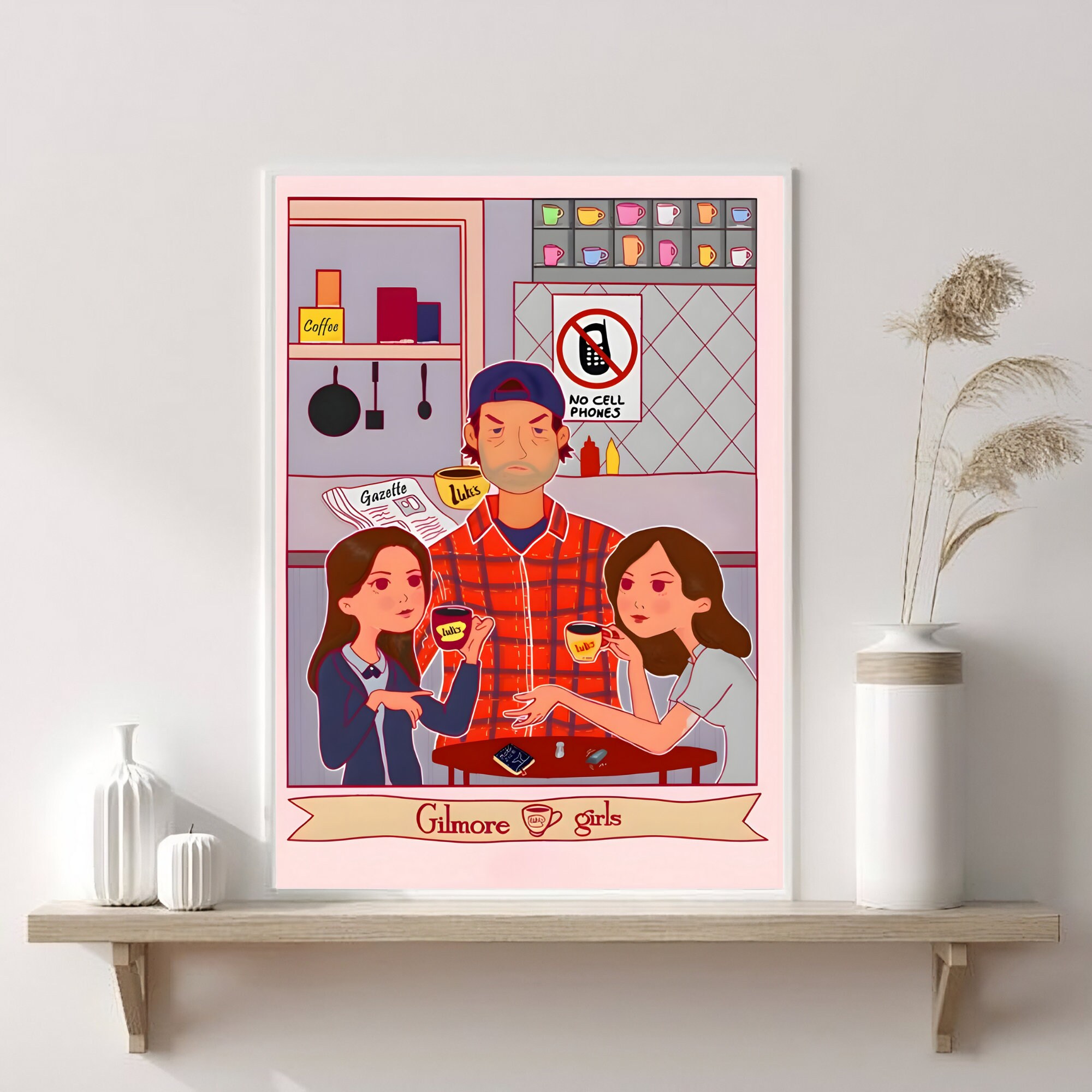 Gilmore Girls Wall Art Prints, Luke's Diner Wall Art Picture, Gilmore ...