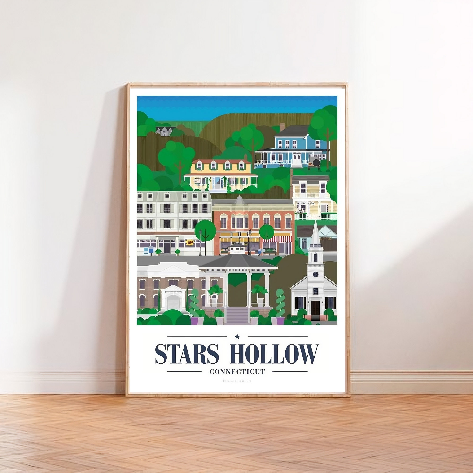 Gilmore Girls Wall Art Prints Set of 3 Stars Hollow Illustration Print ...