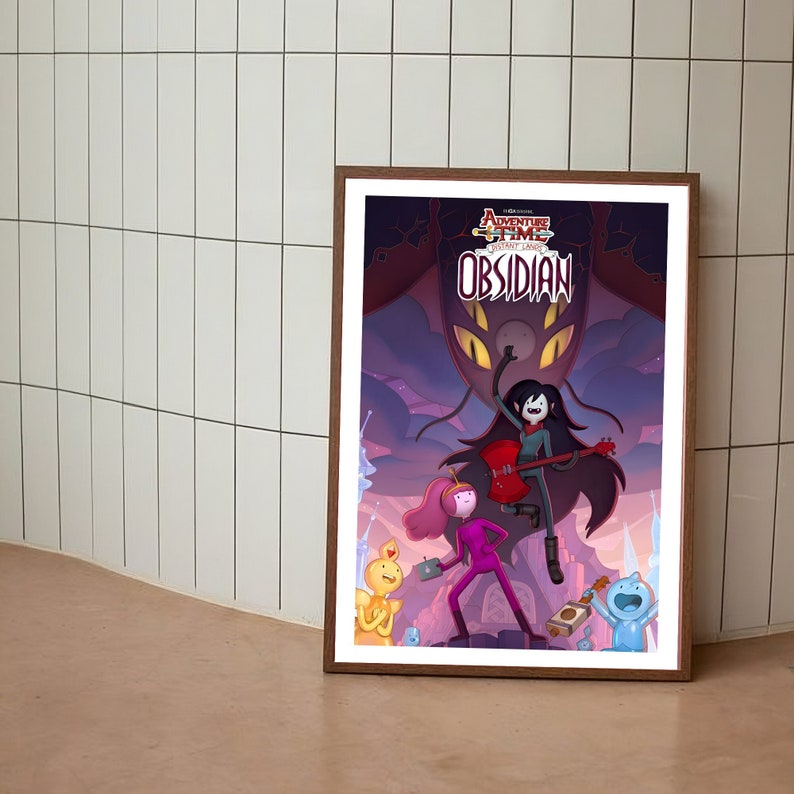 Adventure Time Marceline Obsidian Poster, Animated Wall Art - Etsy