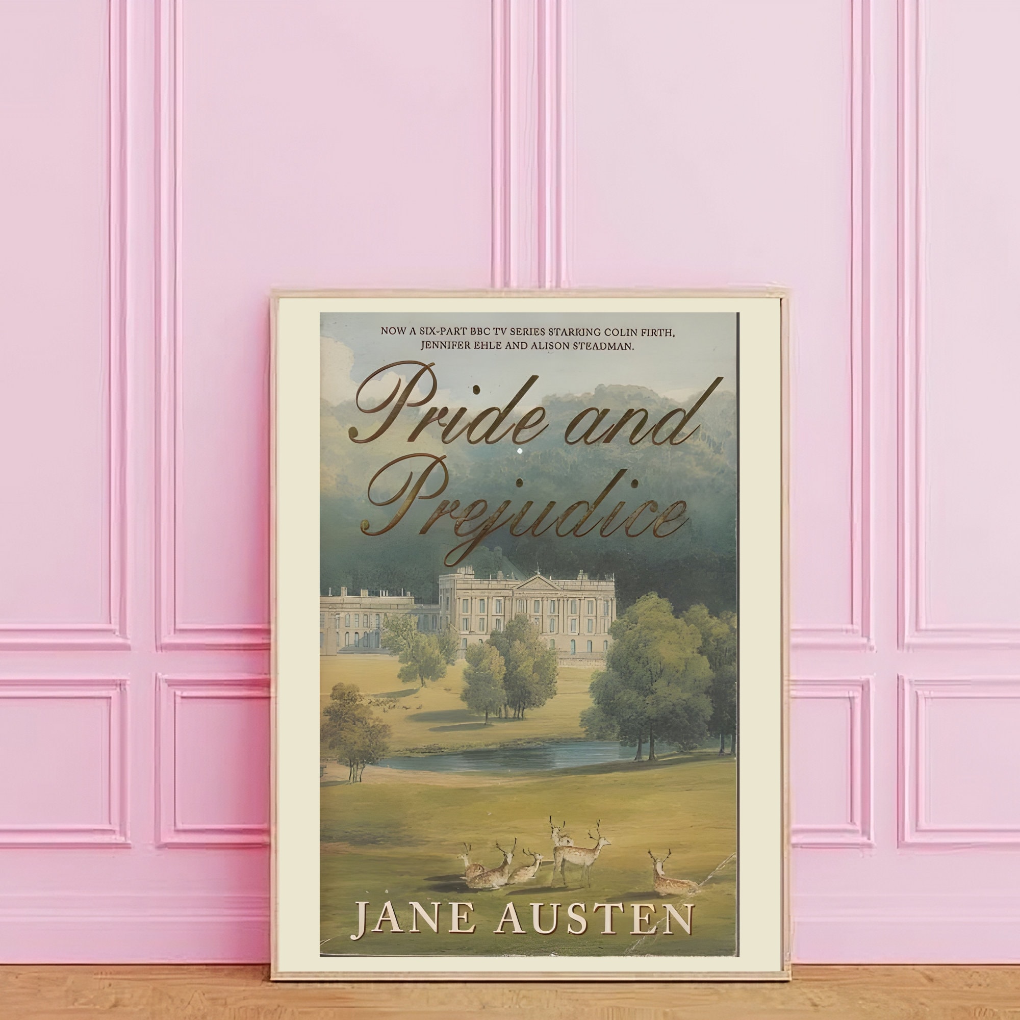 Pride and Prejudice Poster, Pride and Prejudice Wall Art, Vinatge ...