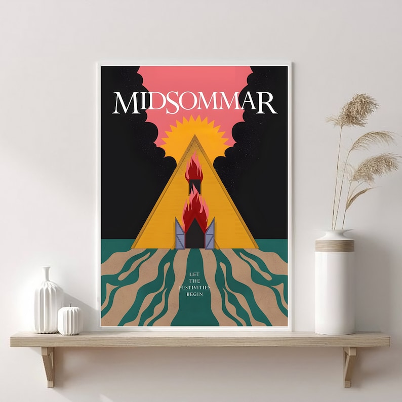Midsommar Poster, Movie Poster, Midsommar Digital Print, Movie Wall Art ...