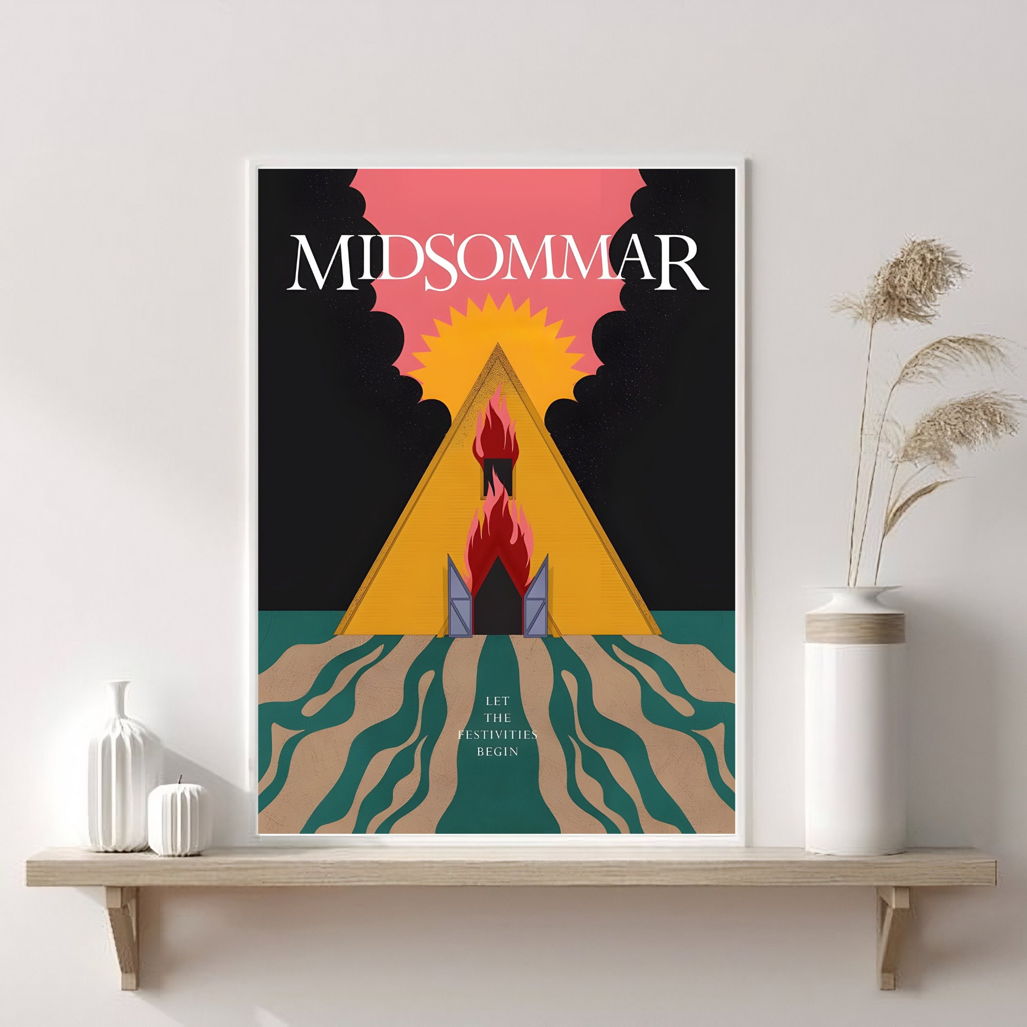 Midsommar Poster, Movie Poster, Midsommar Digital Print, Movie Wall Art ...