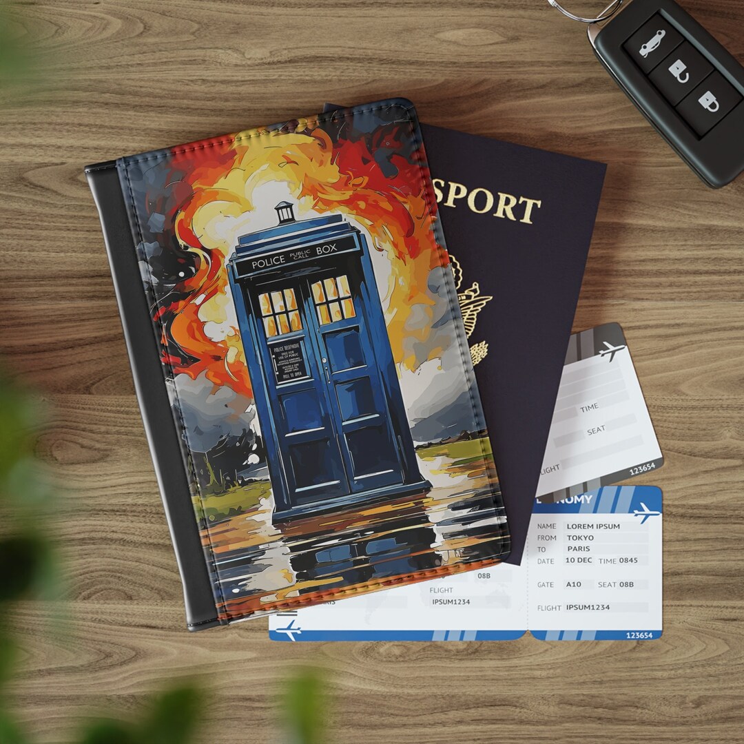 Doctor Who 60th Anniversary Premium Passport Cover/holder Tardis ...