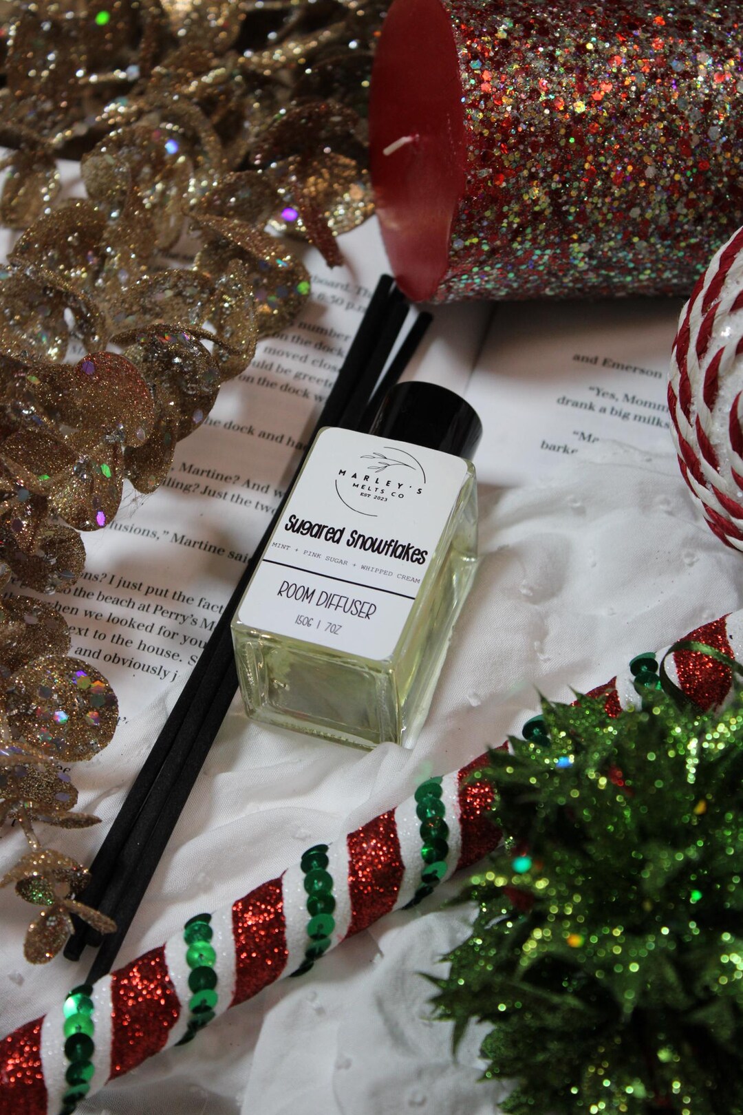 Sugared Snowflakes Reed Diffusers Oil Diffuser Room Diffuser Home ...