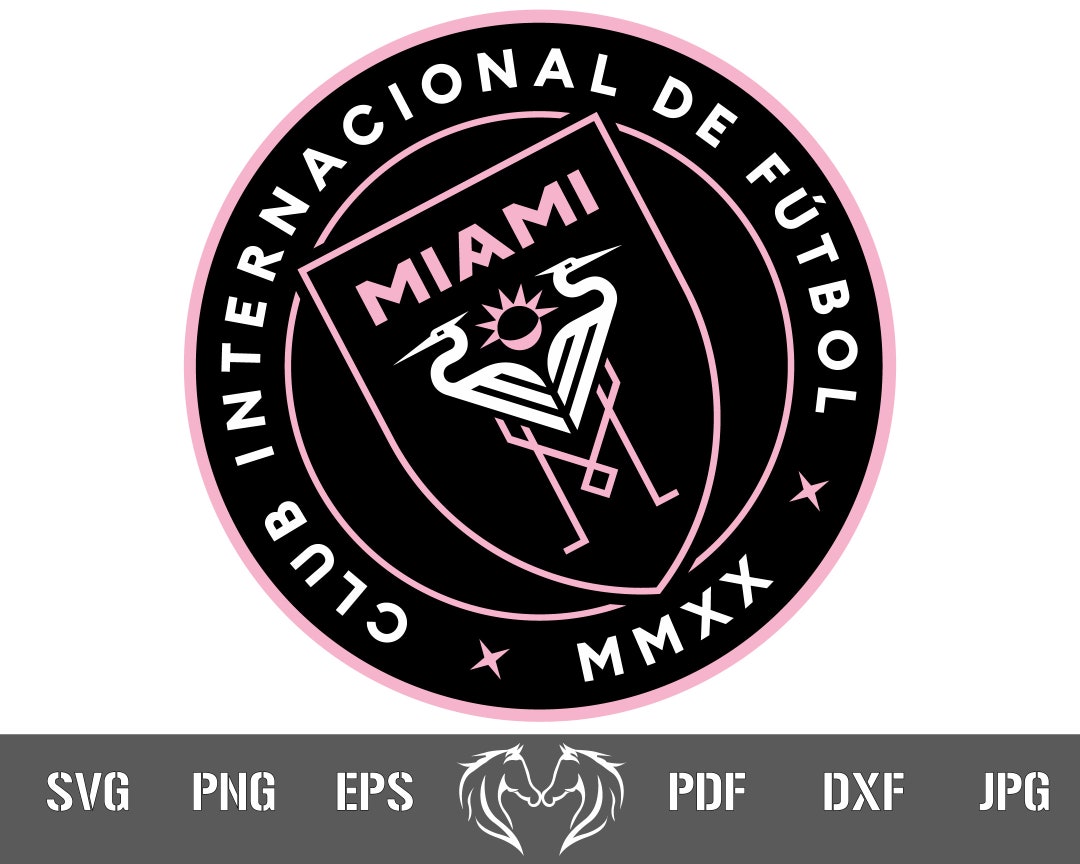 Inter Miami Soccer SVG PNG Eps Dxf Jpg File - Etsy