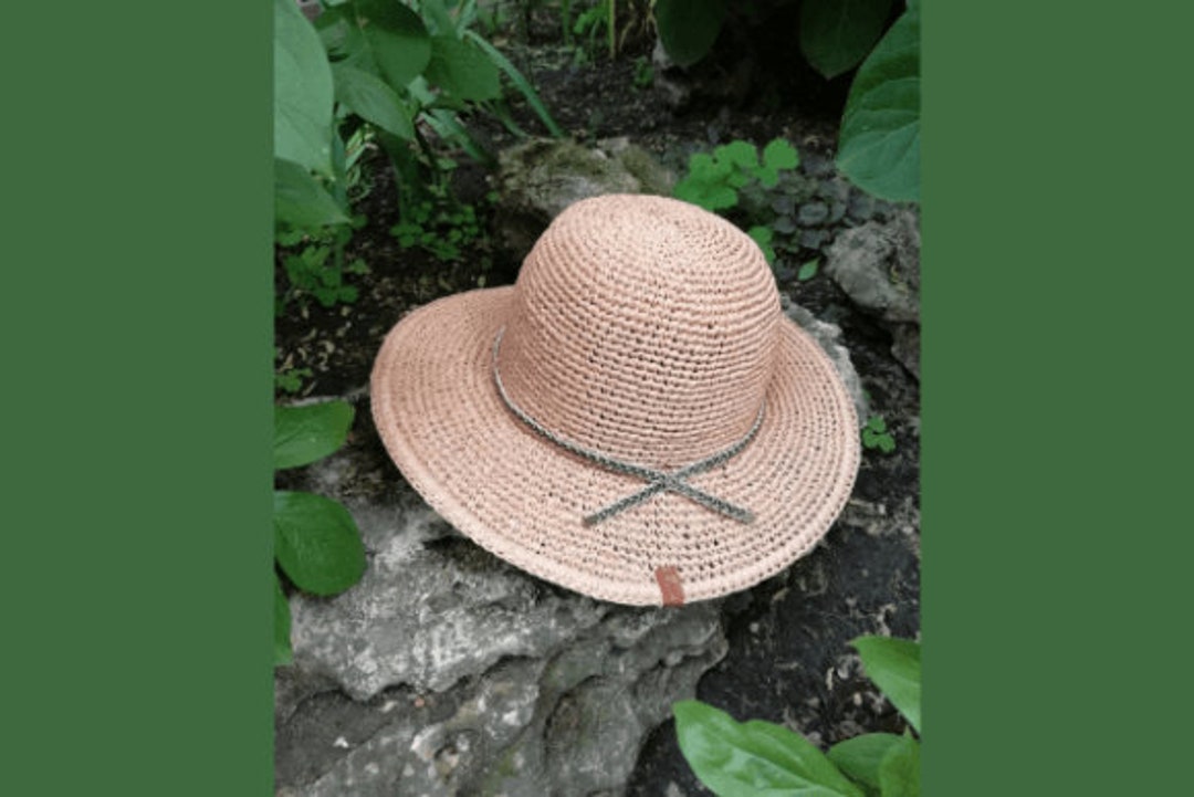 Crochet Pattern Raffia Hat Crochet Bucket Hat,crochet Pattern,crochet ...