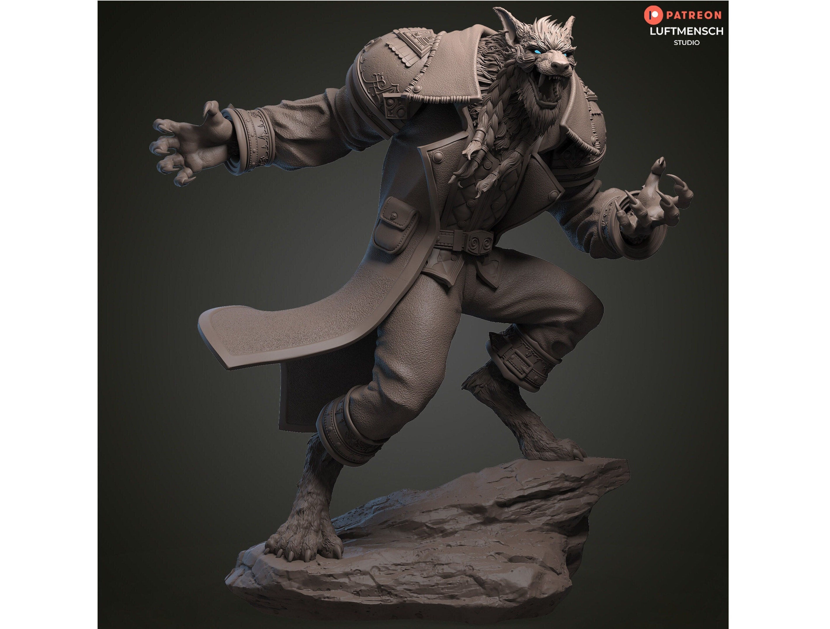 Genn Greymane, World of Warcraft, 3D Printed Figure, Collectible ...