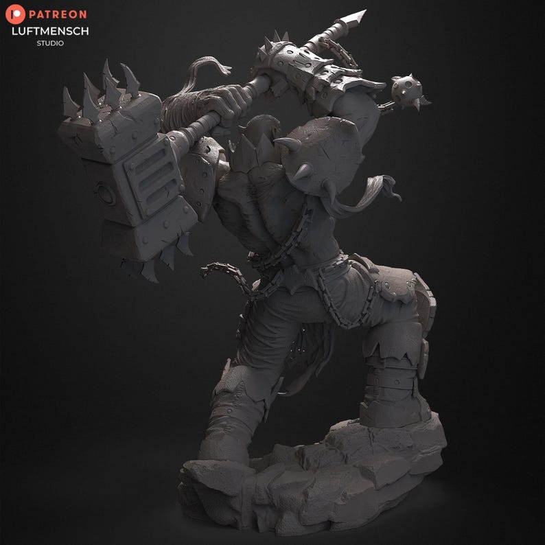 Blackhand Orc Blackrock Warchief Warrior Statue | Warcraft | 1:10 Scale ...
