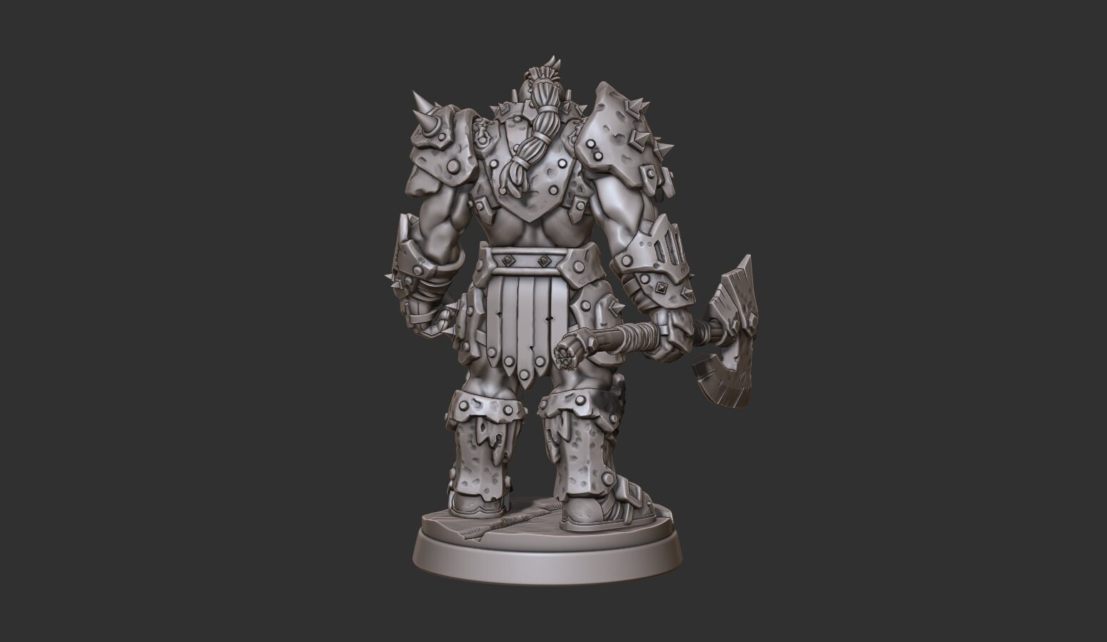 Resting Male Orc Arms Warrior From Fire and Iron Series - Etsy