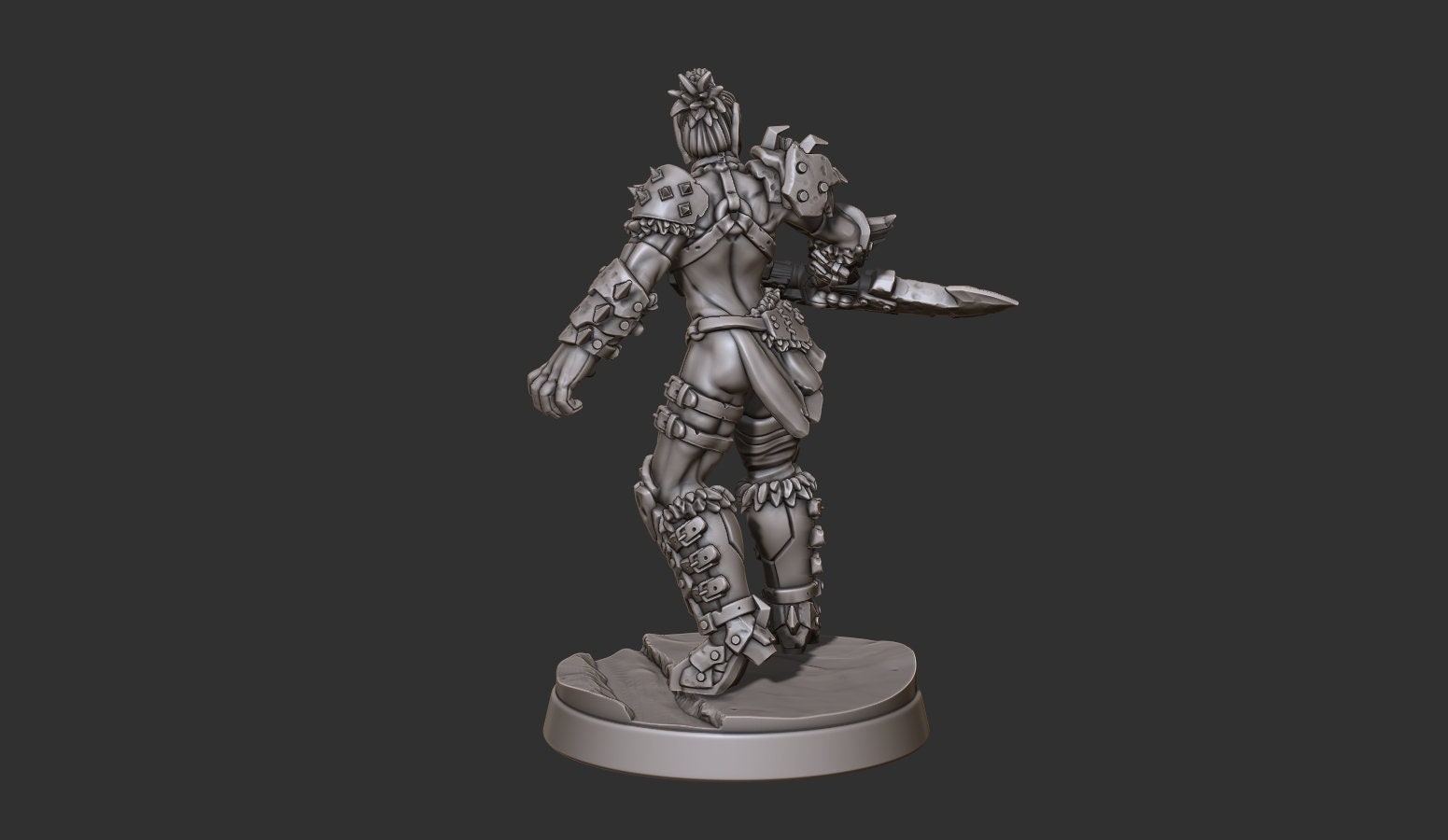 Dual Wielding Daggers Female Orc Assassin From the Fire and - Etsy