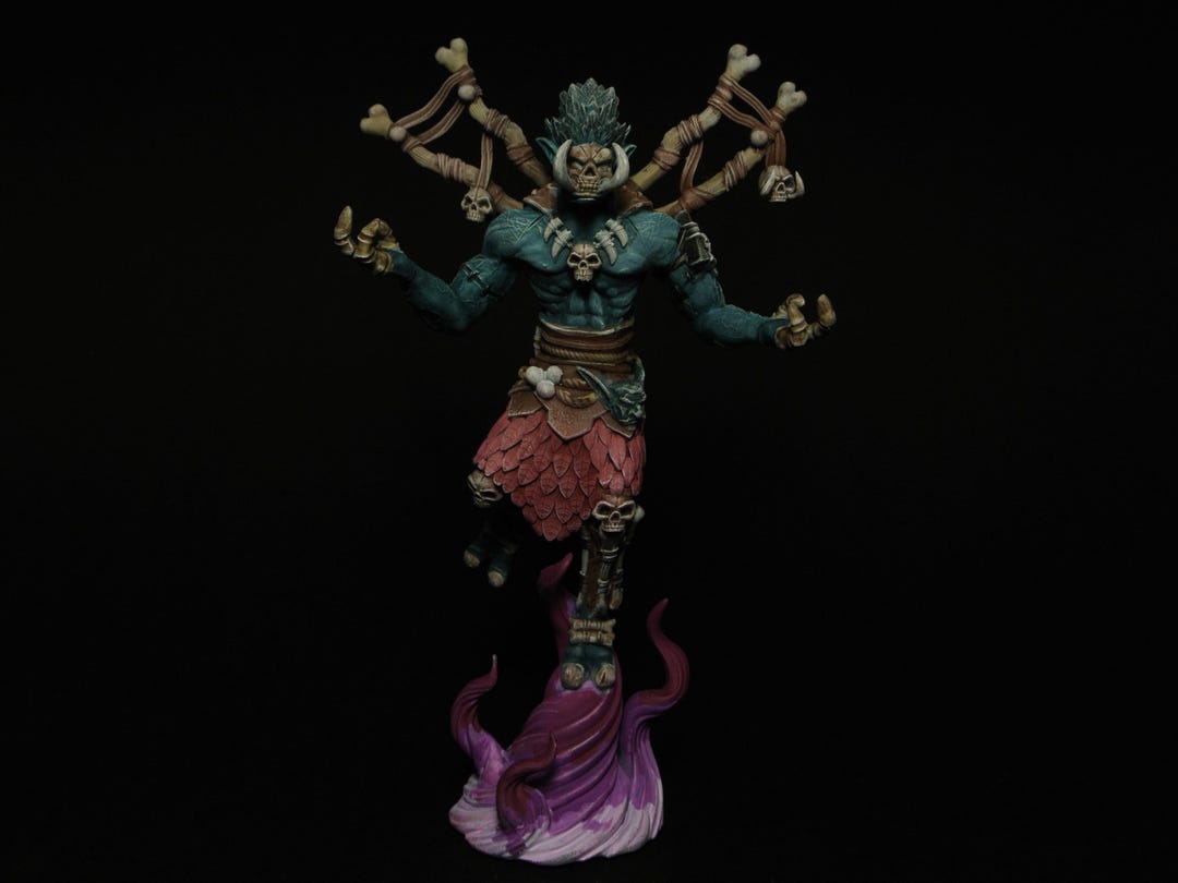 Painted Bwonsamdi Loa Troll, Lord of Death - Etsy
